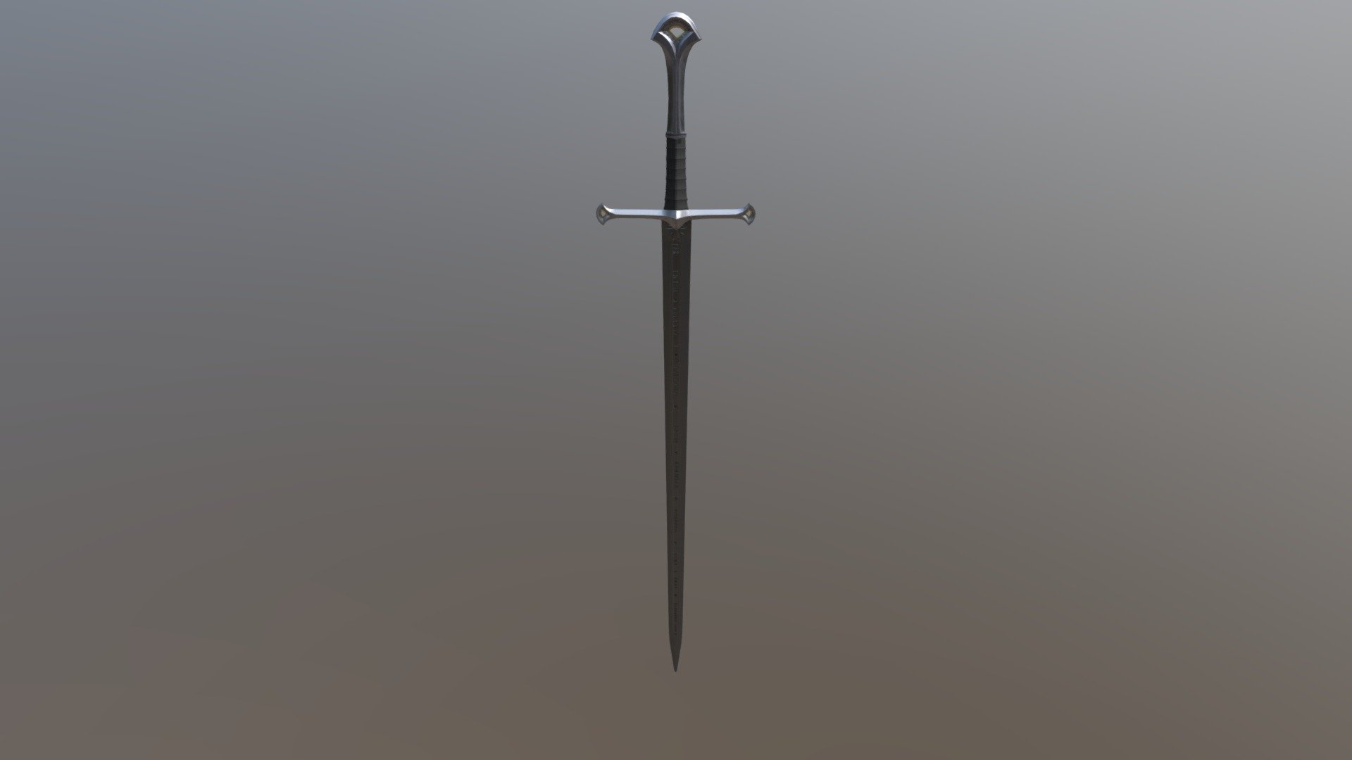 Anduril - 3D model by Nicholas Sharp (@elessar7) [3d871e9] - Sketchfab