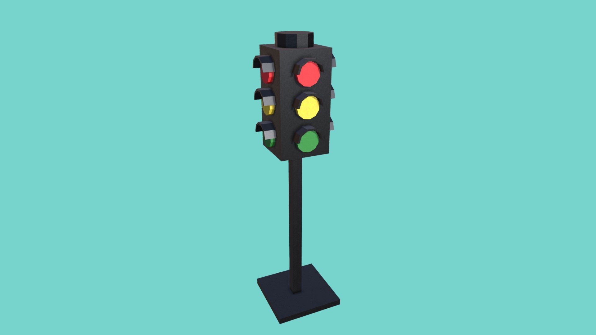 City Traffic Light - Download Free 3D model by Meet_Savani [3d88732 ...