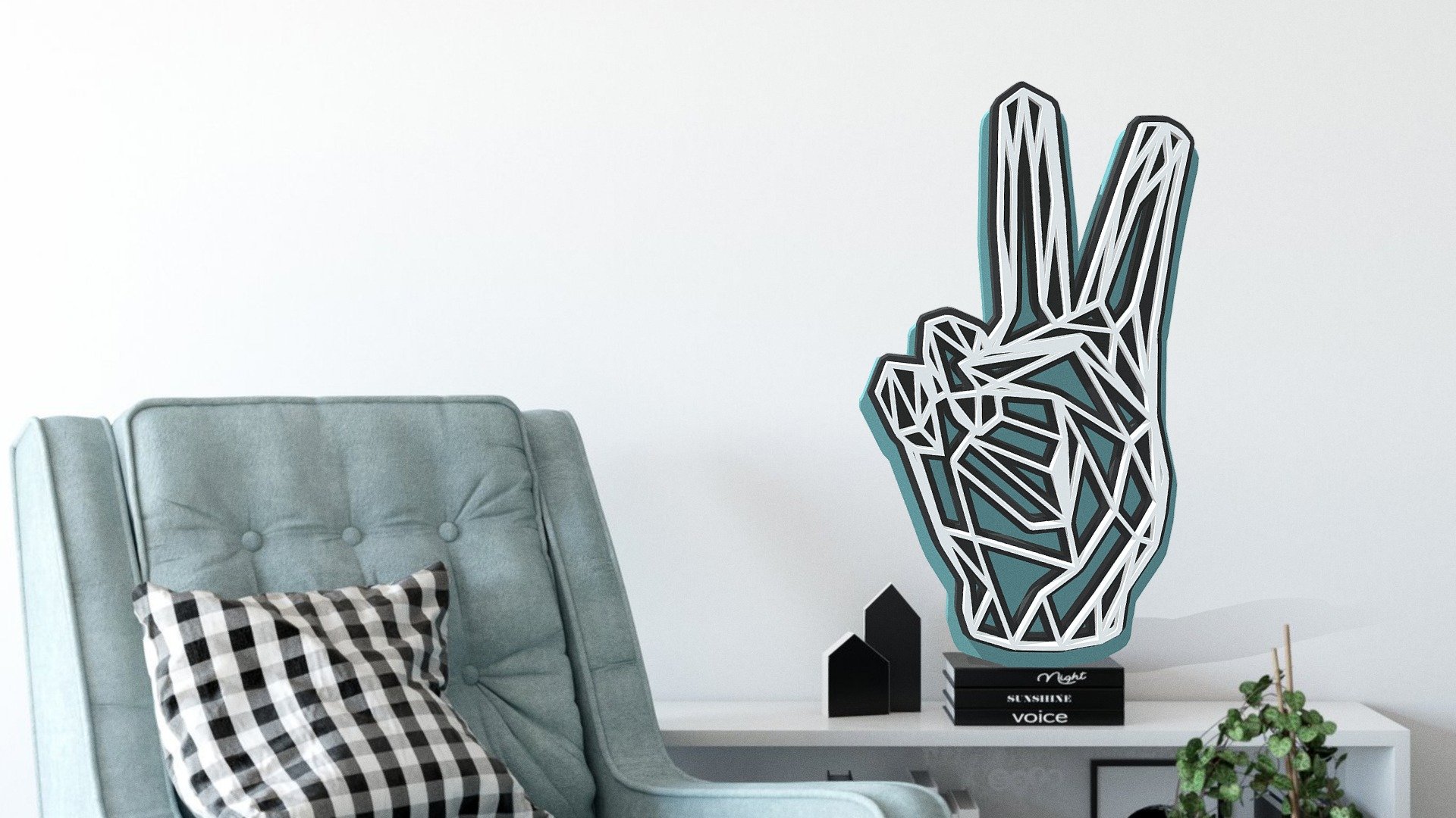 Peace sign layered - Buy Royalty Free 3D model by Sofsdesigns [3d8d1cd ...