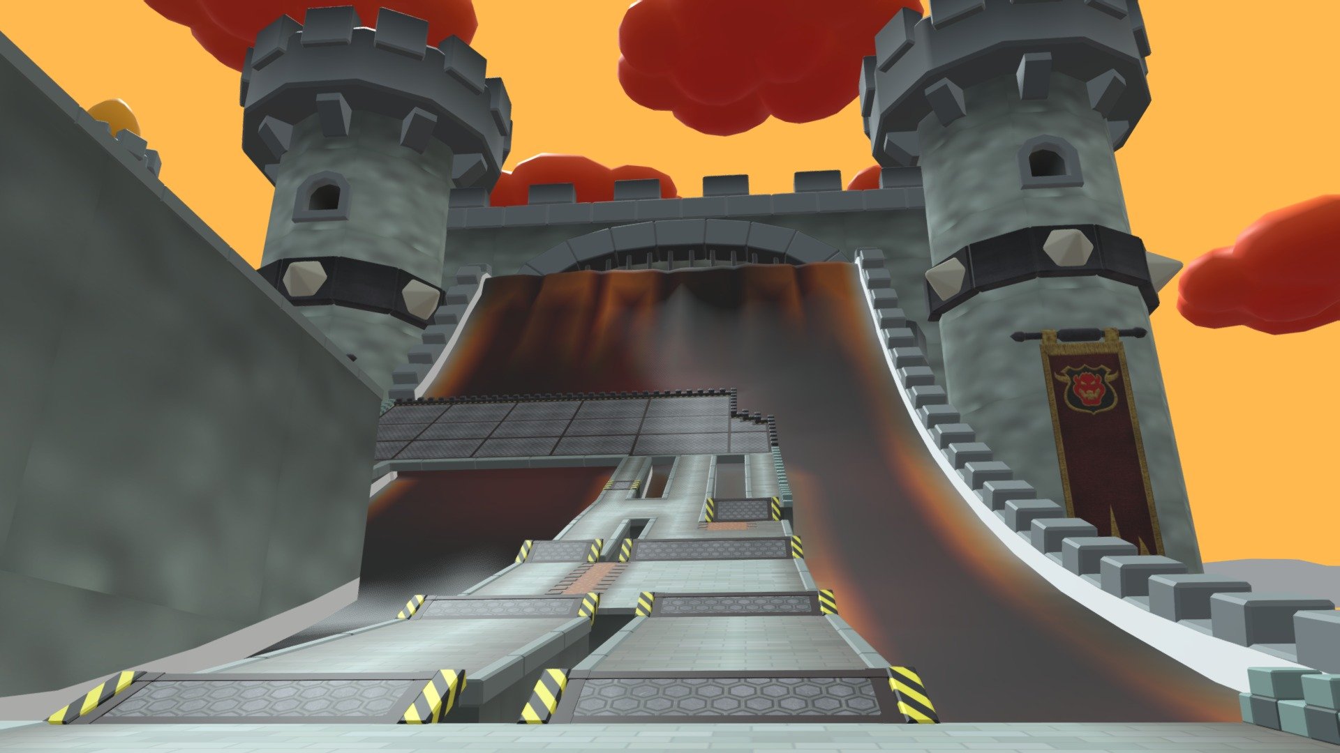 SNES Bowser Castle 3 - Download Free 3D model by Polygonal_64 ...