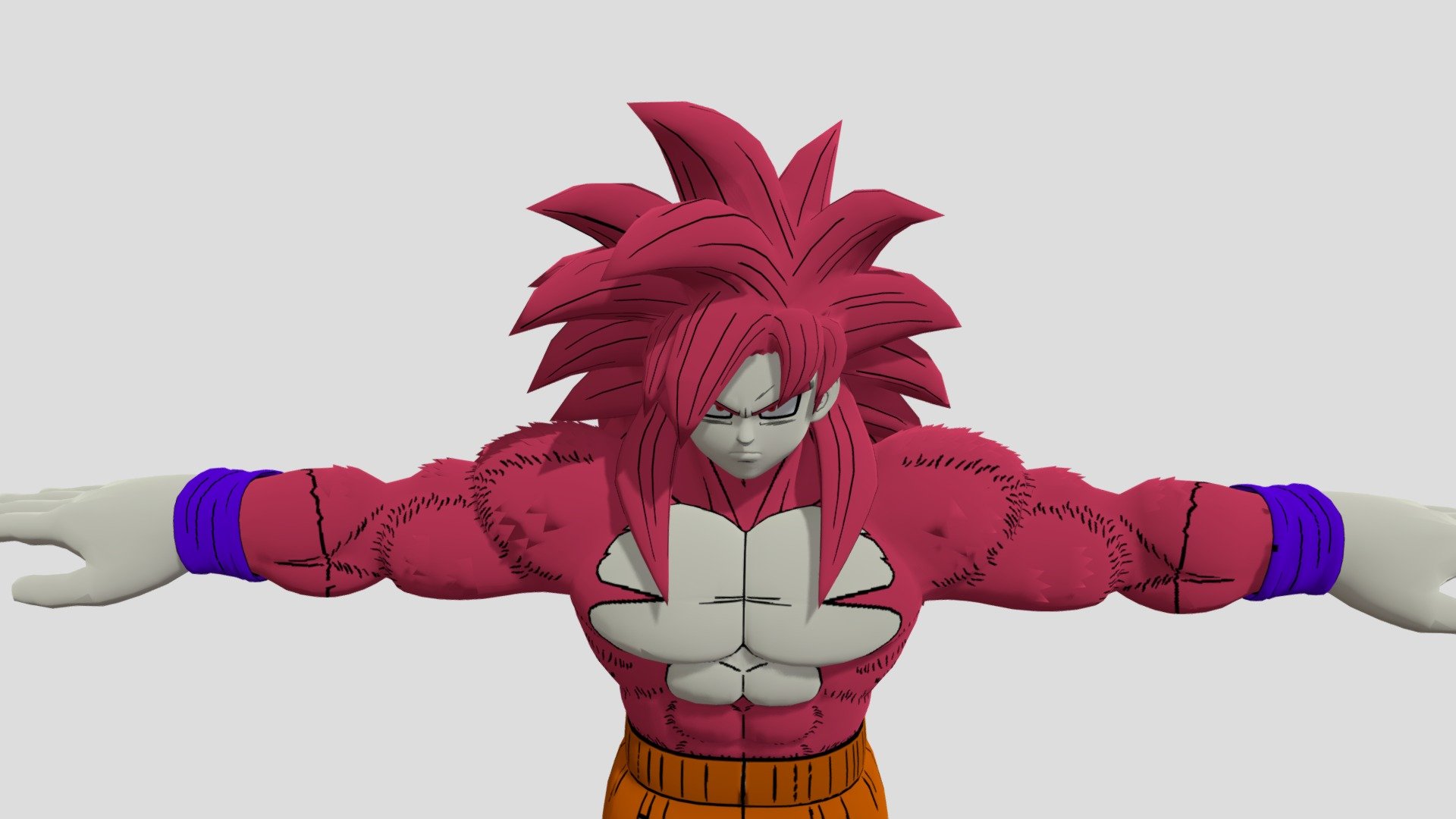 Goku SSJ4 (Daima) - Download Free 3D model by Juliocesar Team 4 ...