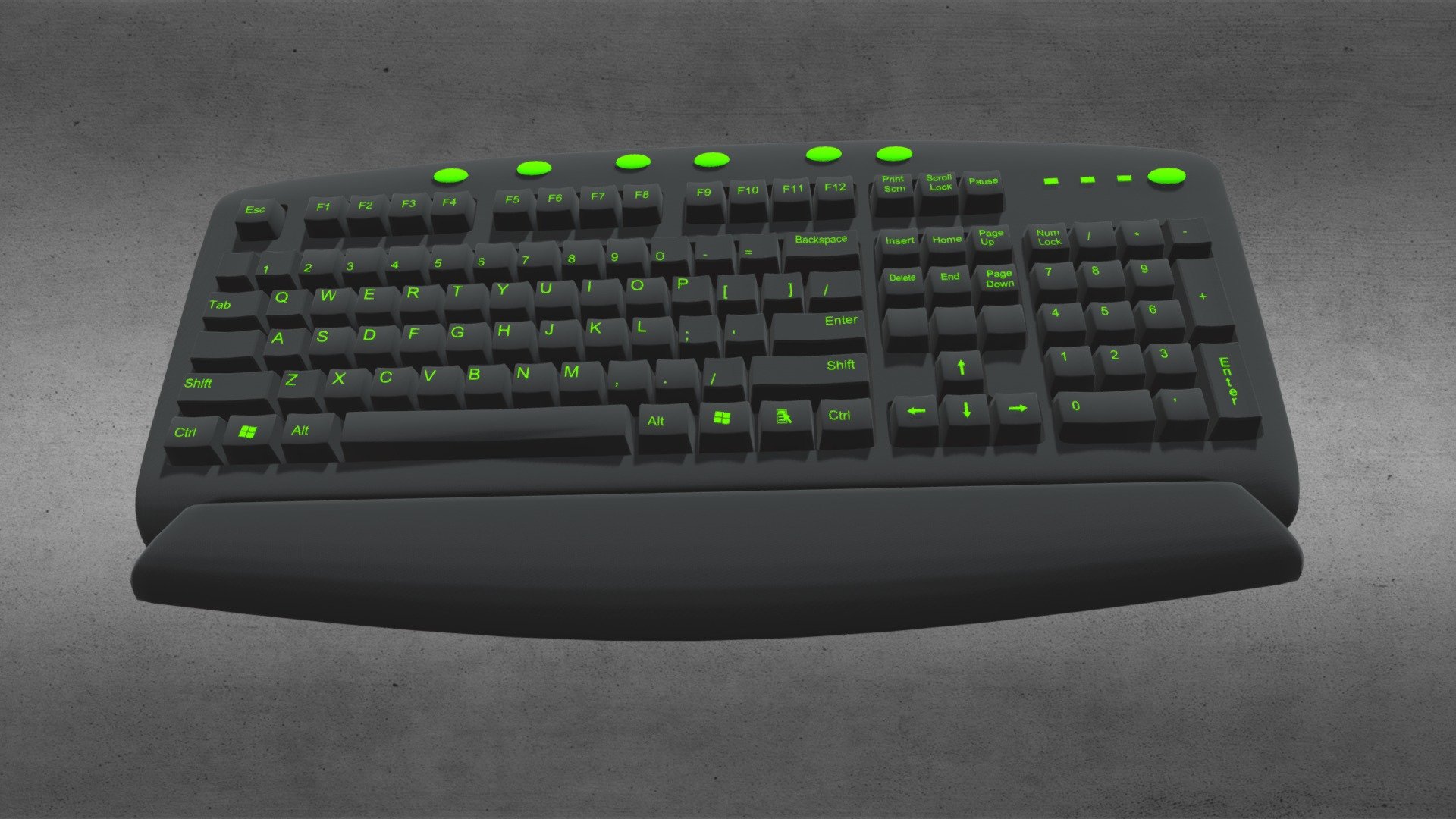 Keyboard 3D Model - 3D model by nuralam018 [3d969d7] - Sketchfab