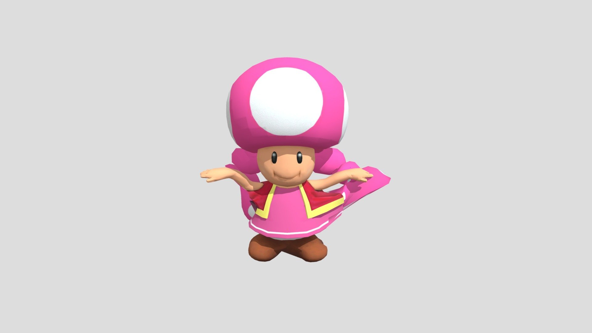 Toadette from Super Mario - Download Free 3D model by 3D by Renato👽 ...