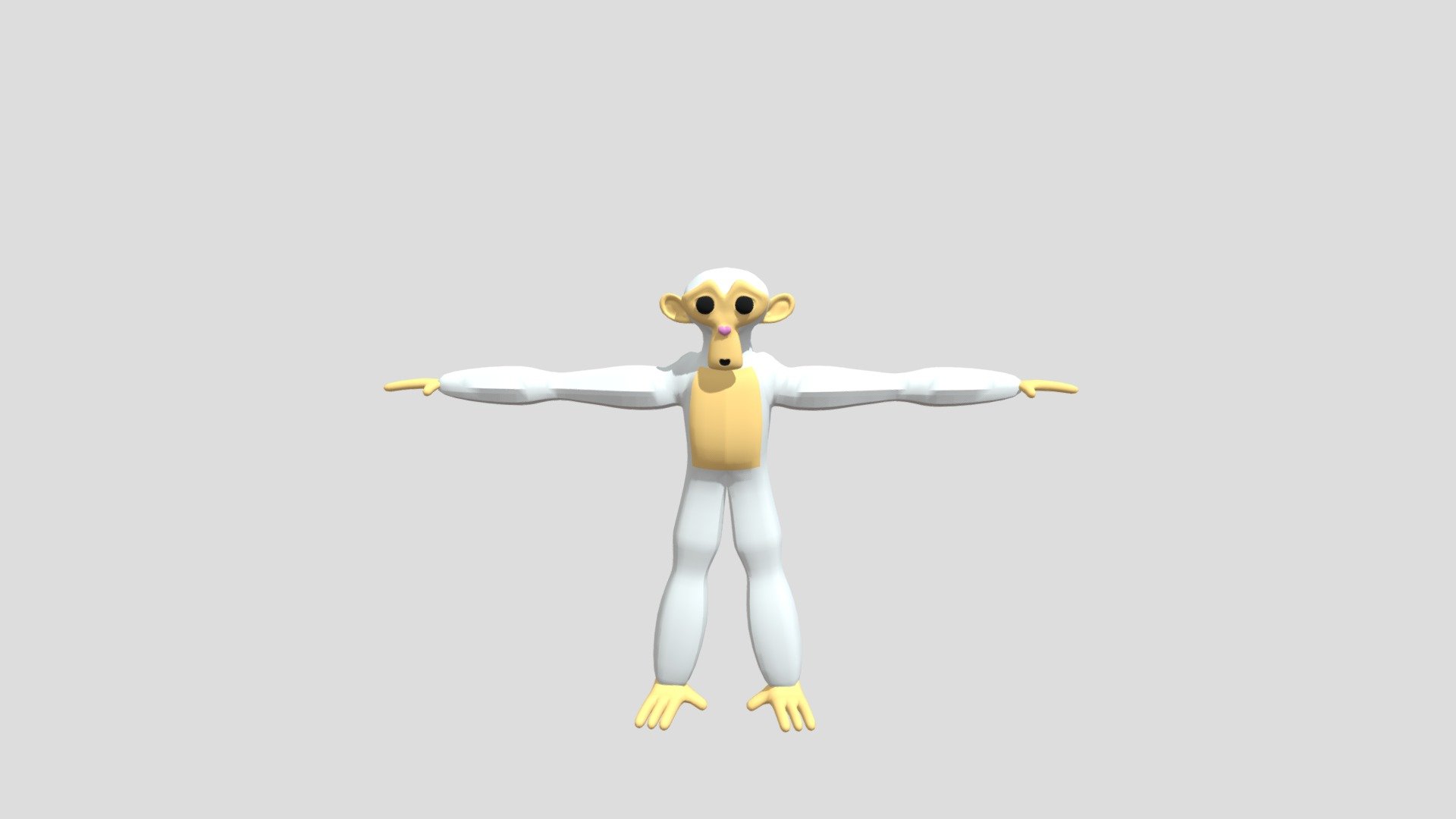 monkey model - 3D model by toaster (@josiahjamescranfill) [3d9e738 ...