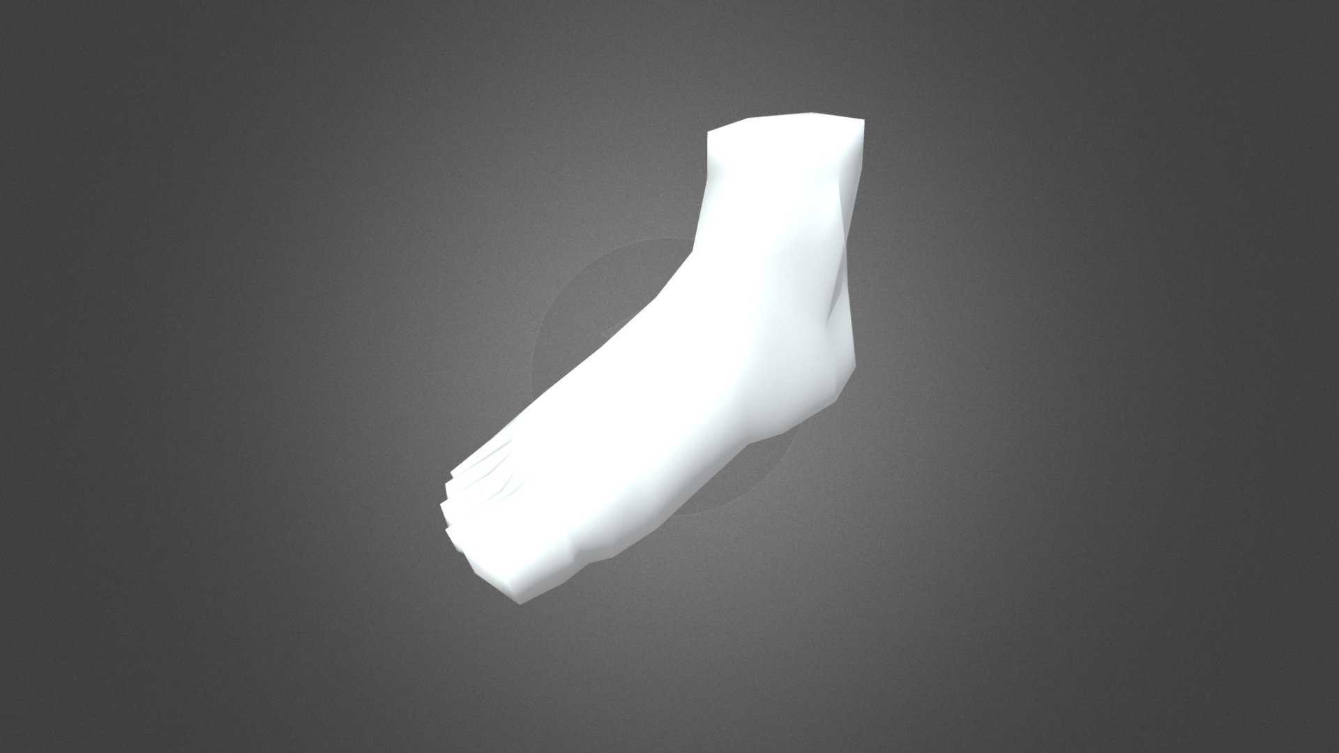 Low poly foot. - Download Free 3D model by EV1LL [3da0b3a] - Sketchfab