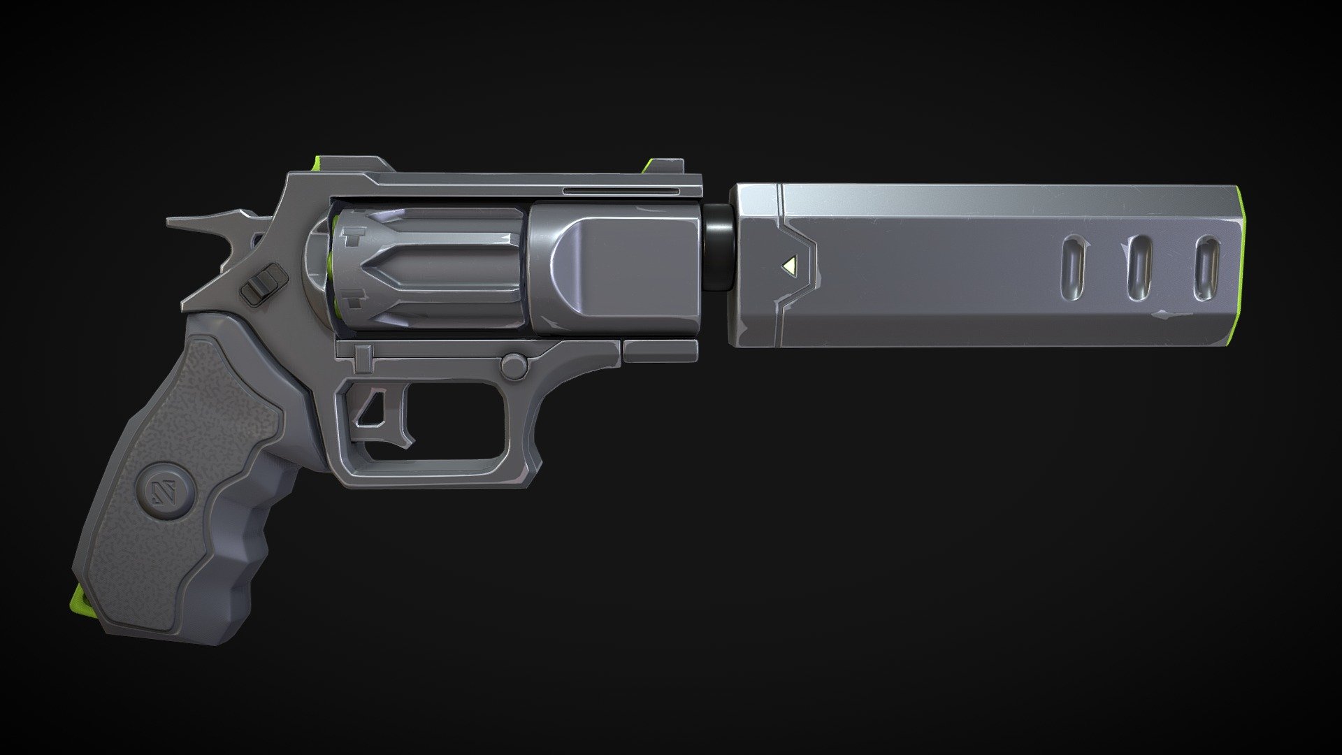 SciFi Revolver - 3D model by macridil (Paolo Crimaldi) (@macridil ...
