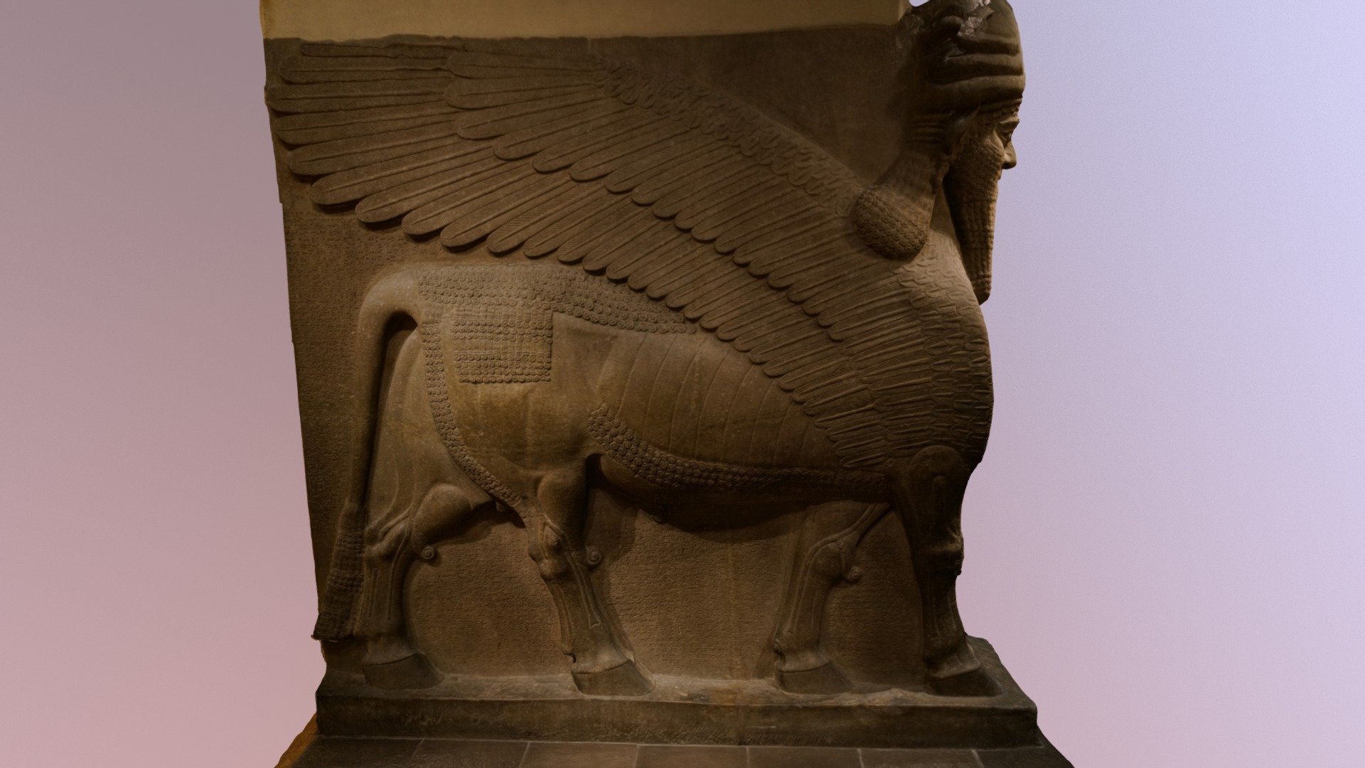 #20 - Assyrian Human-headed winged bull 859 B.C - Download Free 3D ...