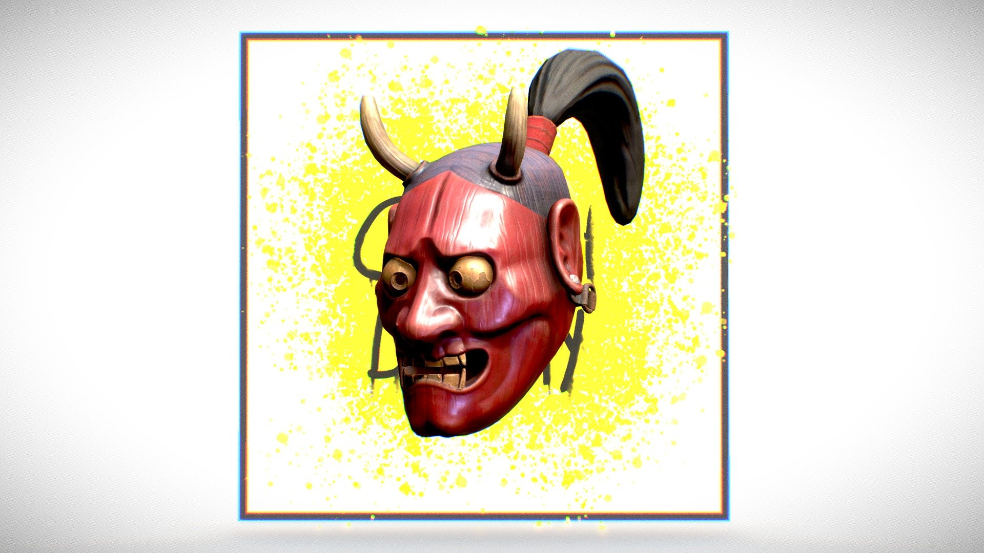 Oni Mask - Download Free 3D model by Batuhan13 [3da3c69] - Sketchfab
