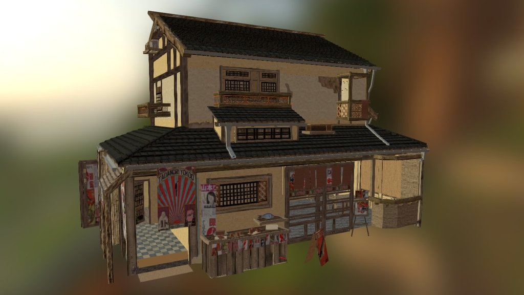 Japanese House (Uchiko) - 3D model by Julian Declercq ...