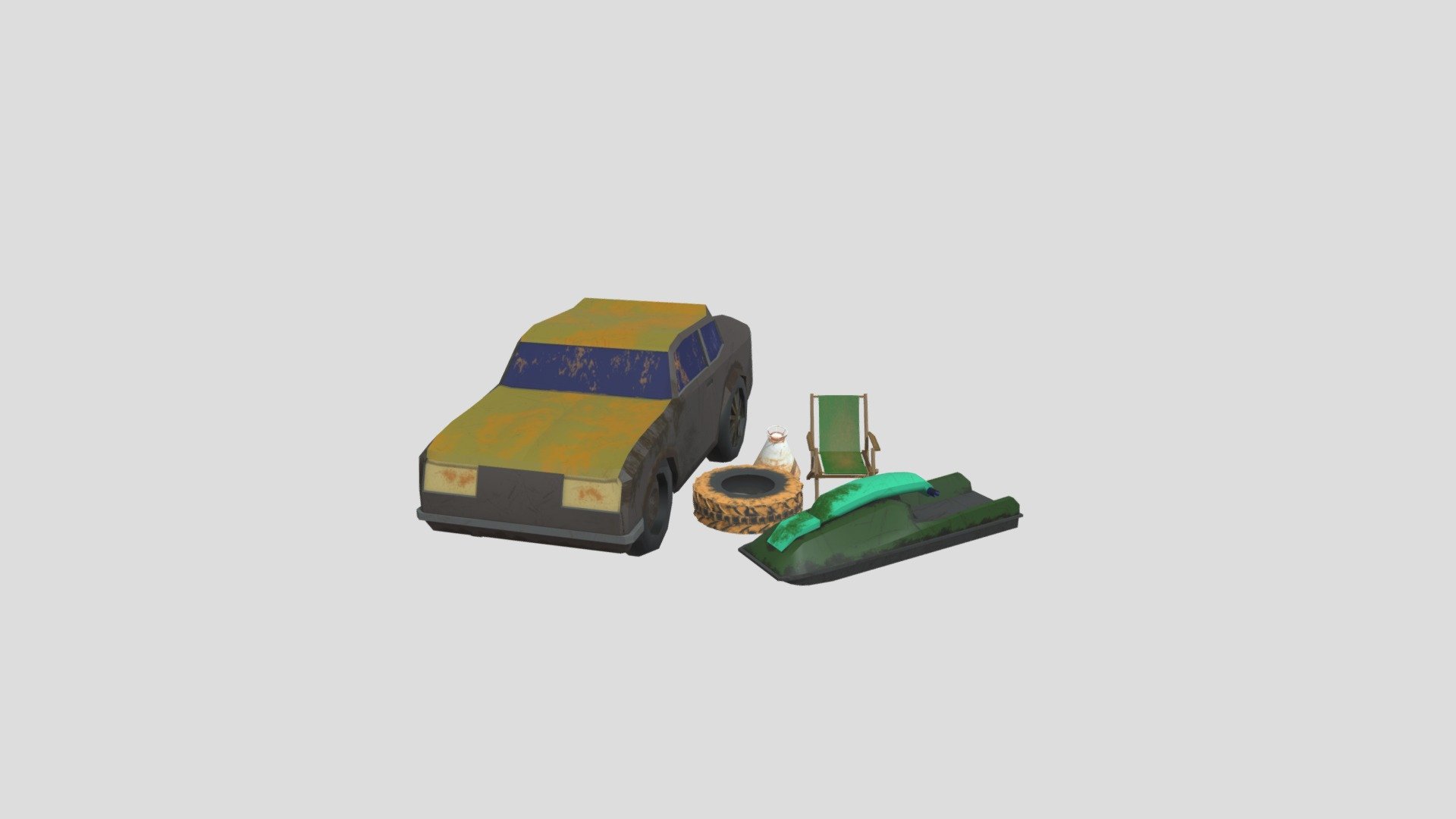 DAE - 5 Finished Props - Download Free 3D model by miguelcampelloroman ...