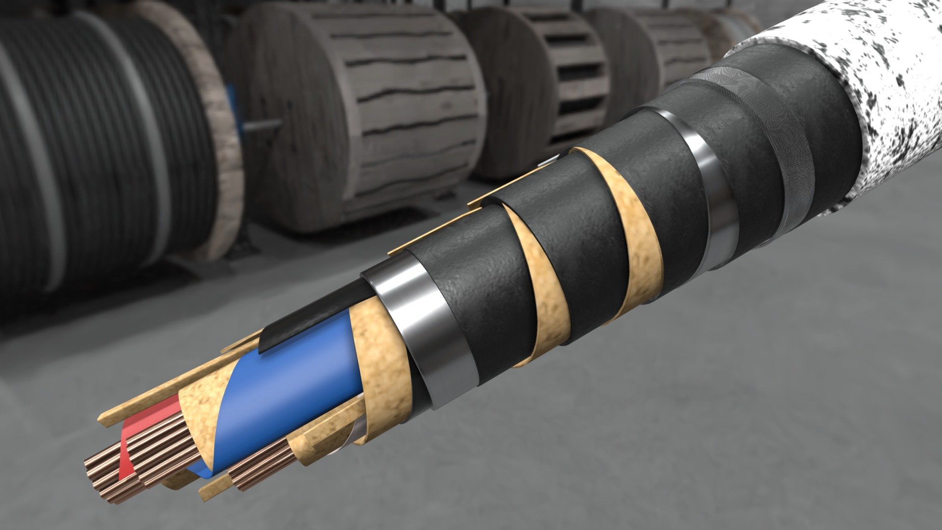 СБ 3х120-10кВ(мн) - 3D model by sts-kabel [3dad08c] - Sketchfab