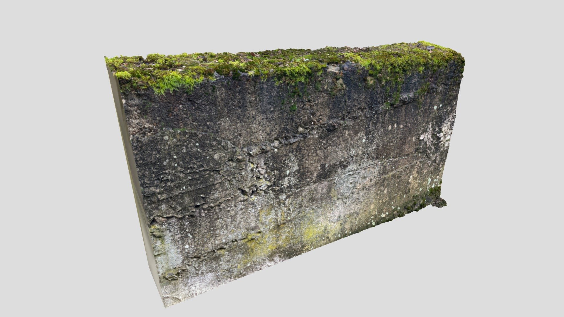 wall with moss - Download Free 3D model by emiliajasova [3dae122 ...
