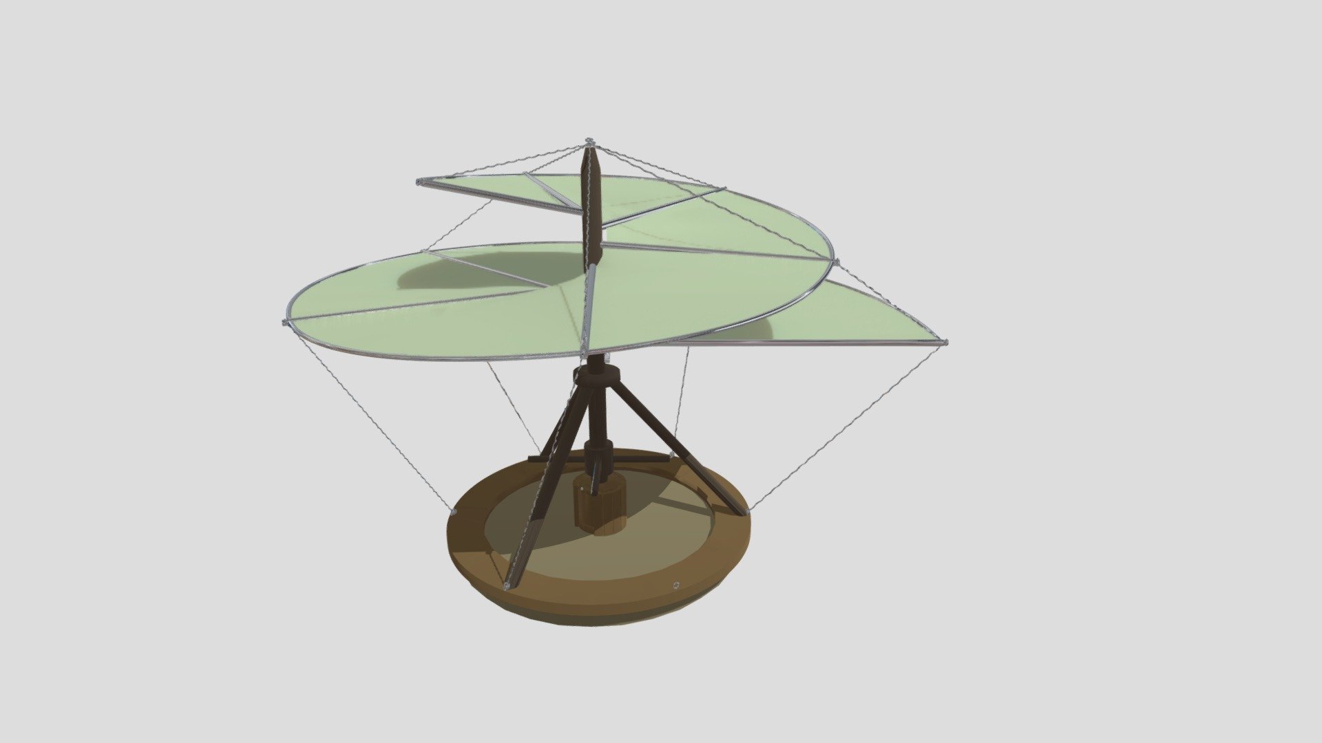 Leonardo_ Helicopter_01 - 3D model by Kriss_Inox [3daef5b] - Sketchfab