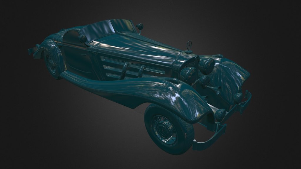 Mercedes 540k - 3D model by cornea [3db025b] - Sketchfab