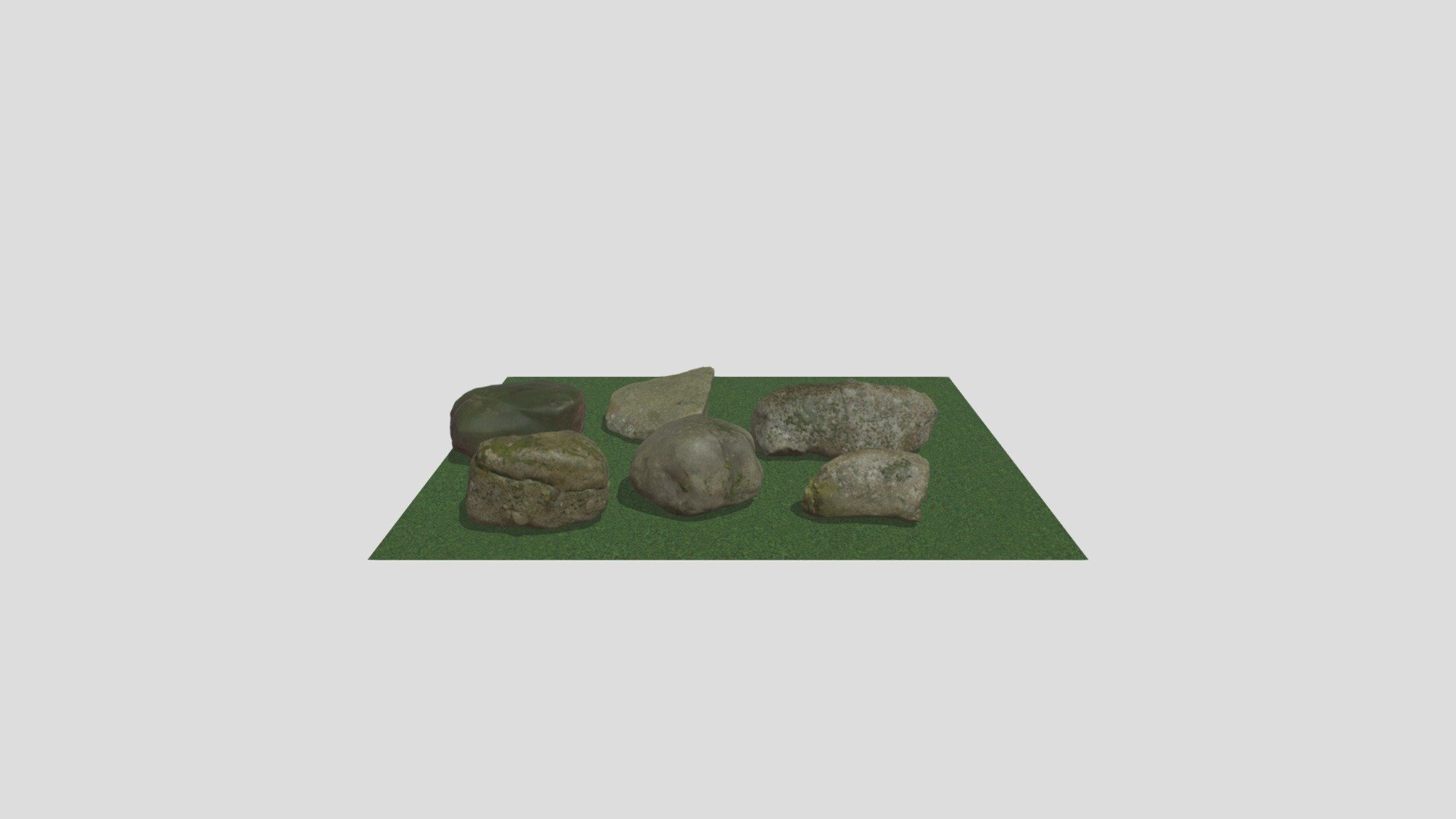 Stone with Moss - 3D model by Wallyson3D [3db0857] - Sketchfab