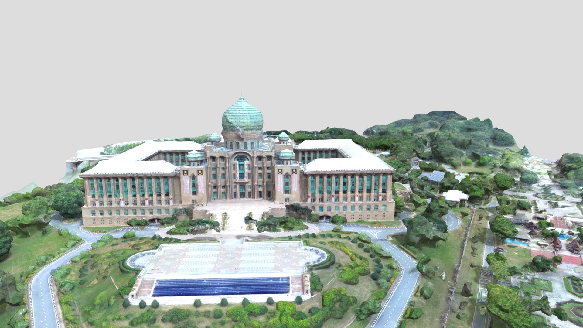 Malaysia, Perdana Putra, Prime Minister's Office - 3D model by Bart Sakwerda - 3d models and ...