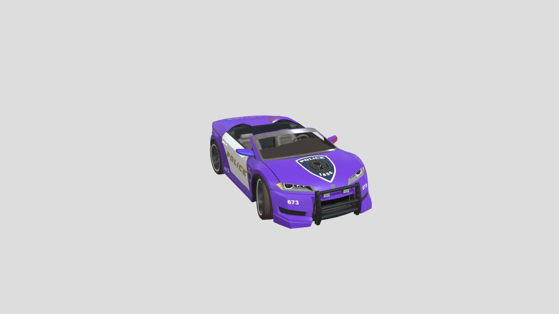 purple police car - Download Free 3D model by skibidi man ...
