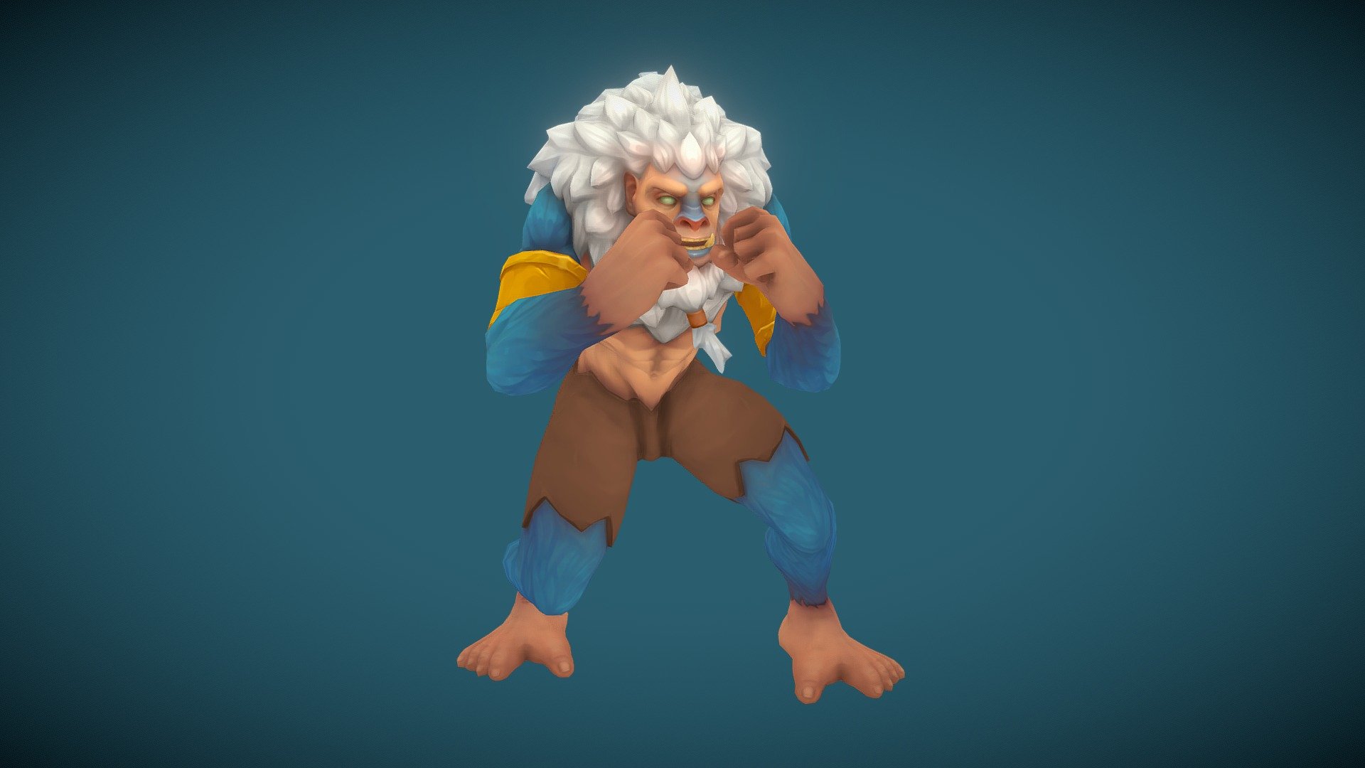 Stylized Monkey - 3D model by N-hance Studio (@Malice6731) [3db4859 ...