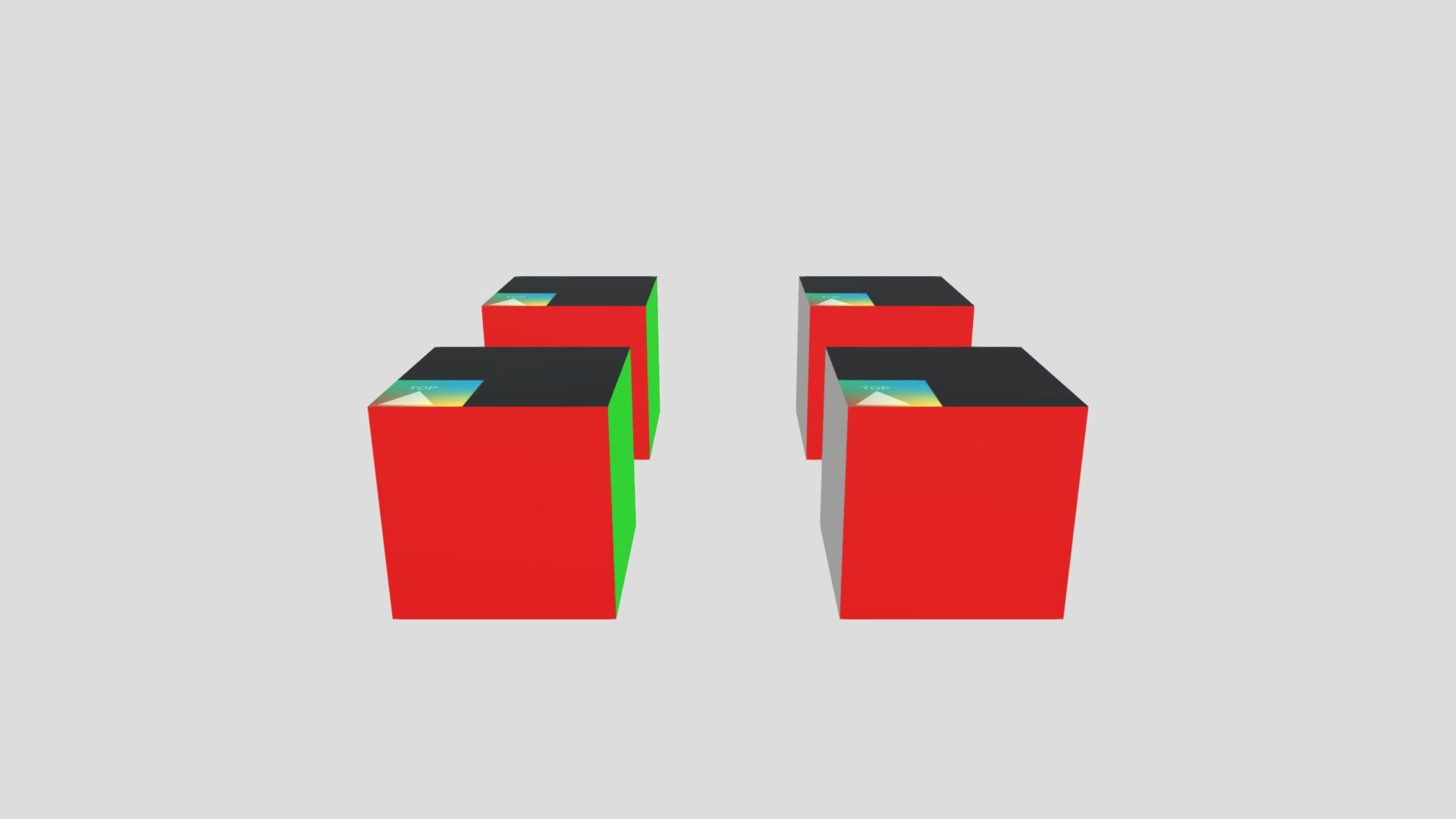 Cube Four Instances - 3D model by 1057023 [3db543a] - Sketchfab