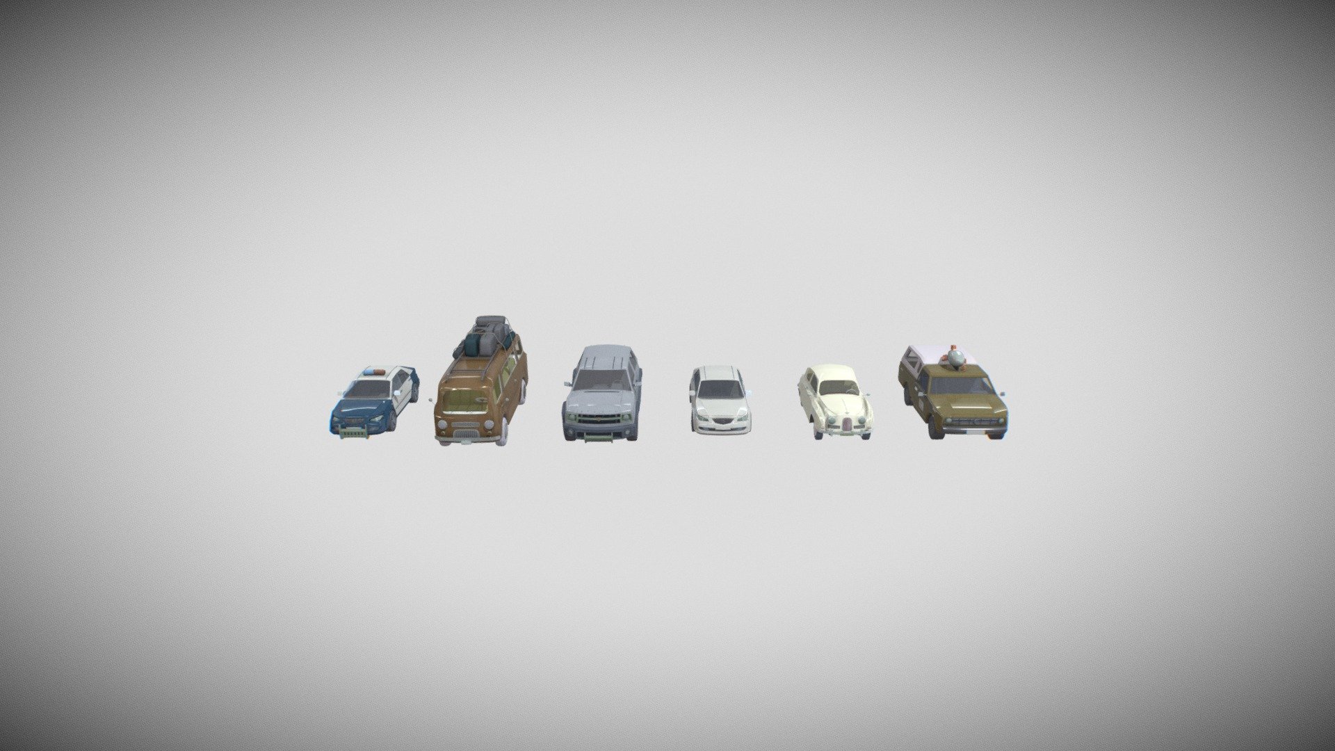 Low poly City vehicles pack - 3D model by mairem [3db5c95] - Sketchfab