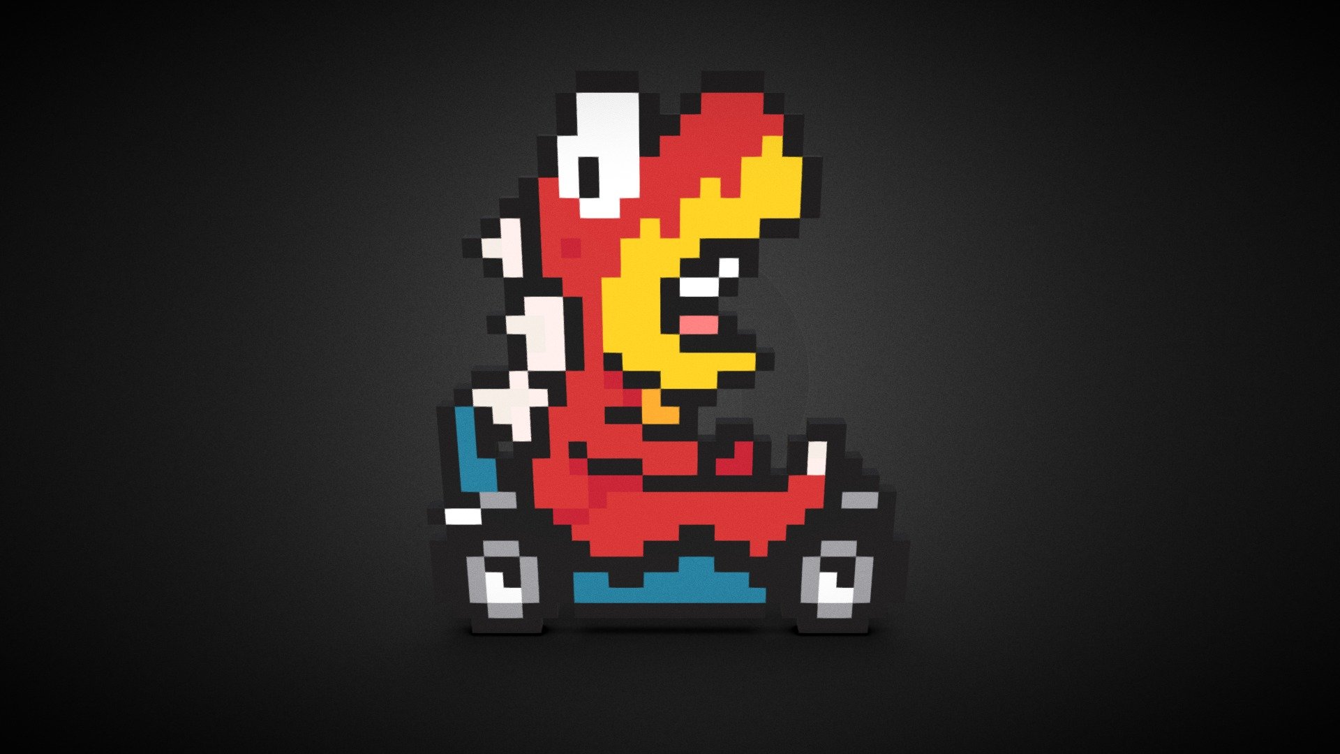 SMK021 - Super Pixel Kart Blargg - Buy Royalty Free 3D model by Código ...