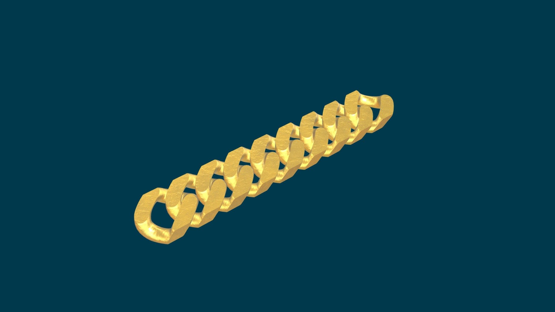 Facetted cuban chain - 3D model by Ravengaard Jewelry ...