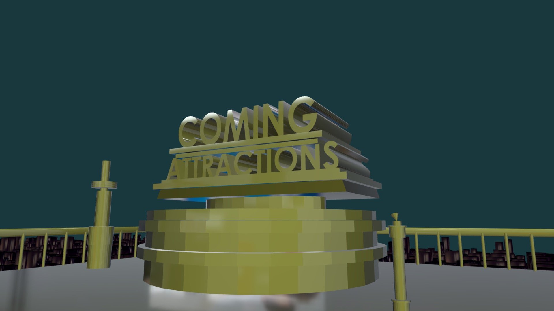 Coming Attractions logo by Karen Cates remake - Download Free 3D model ...