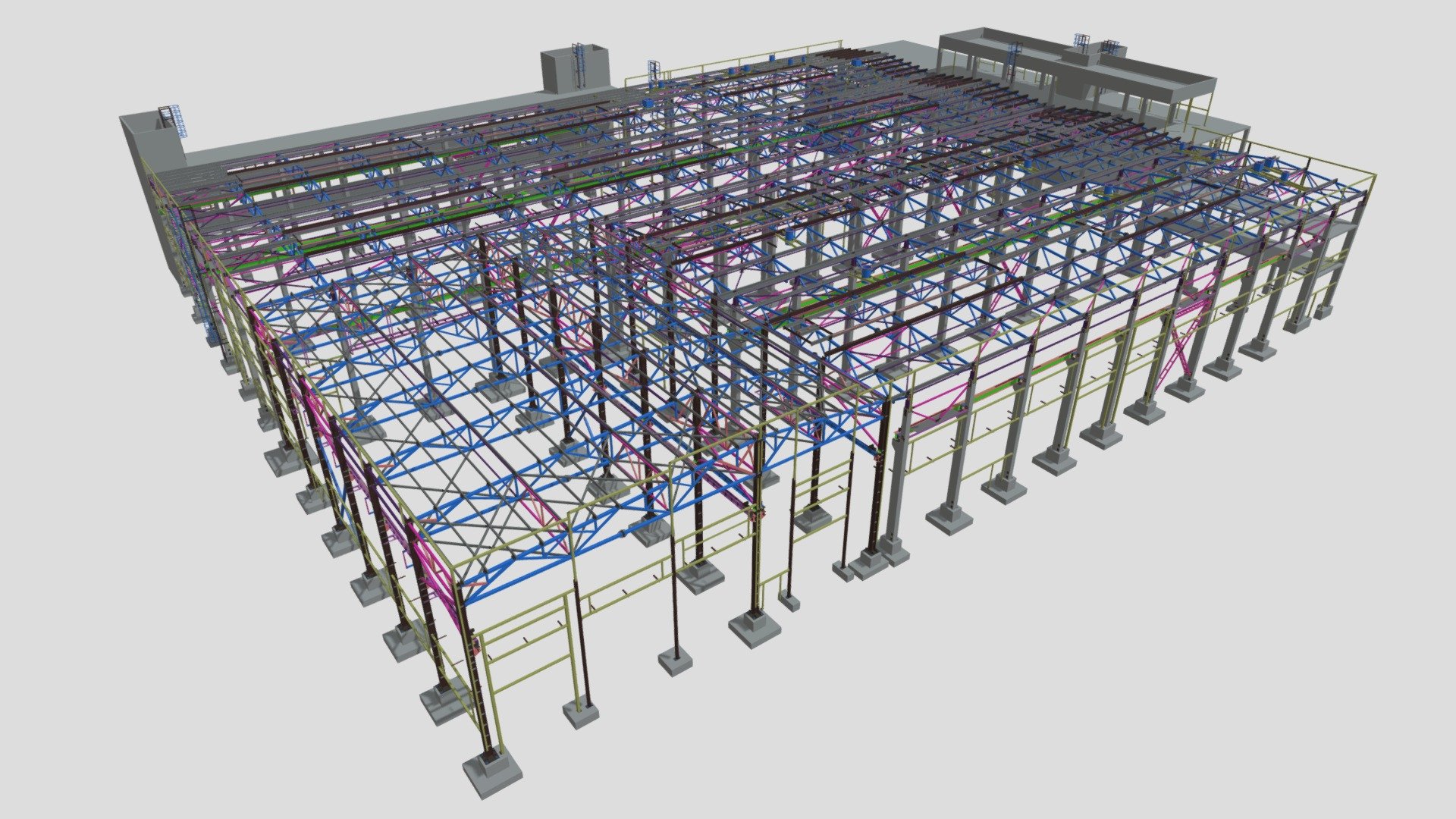 Administrative and warehouse complex - Download Free 3D model by ...