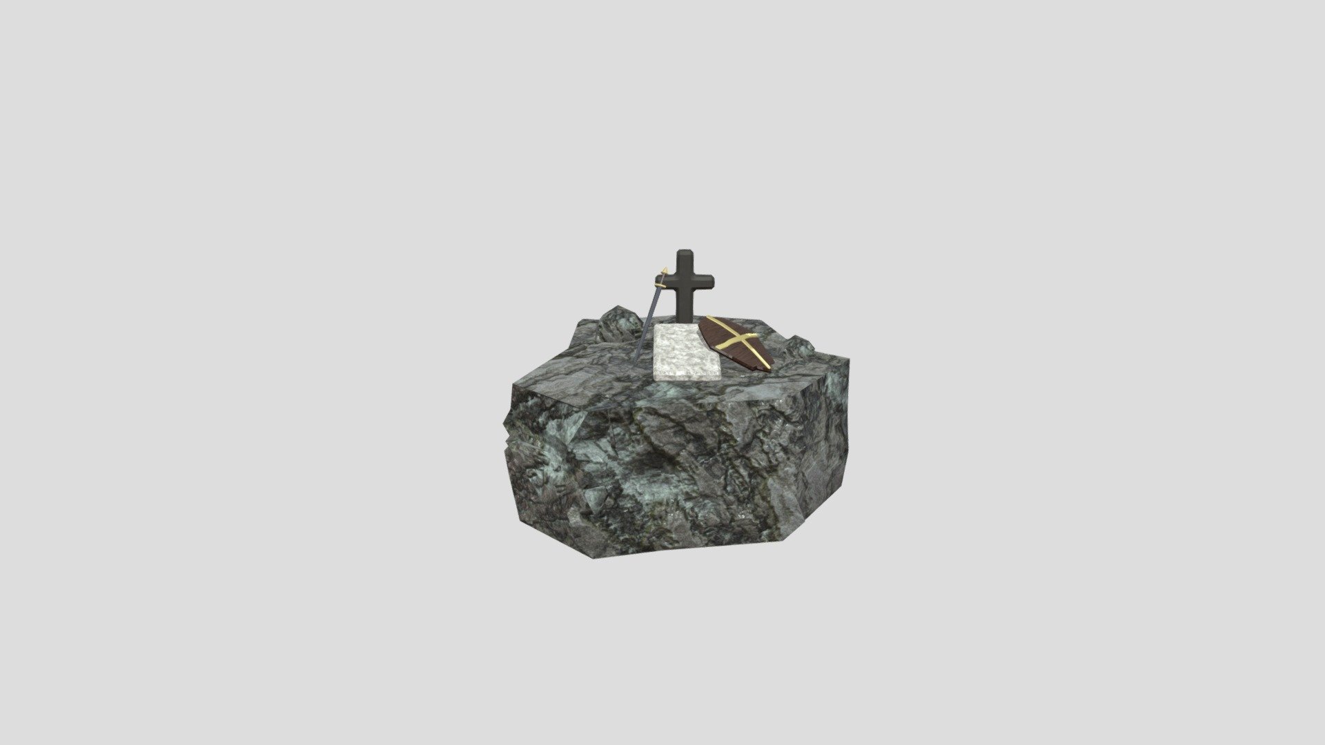 Grave site of Dio - 3D model by Zawardo469 [3dbeacd] - Sketchfab