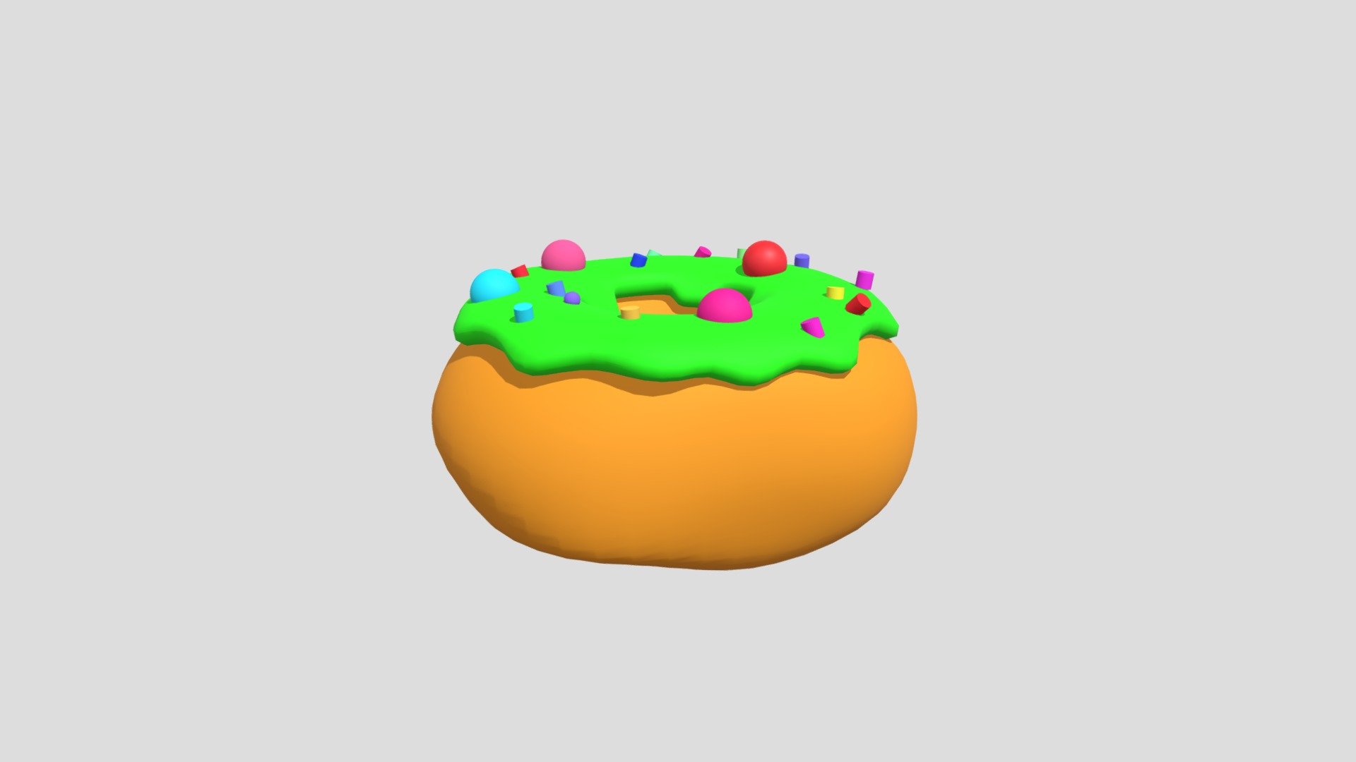 doughnut 3D - 3D model by MerajMelody [3dc1e80] - Sketchfab