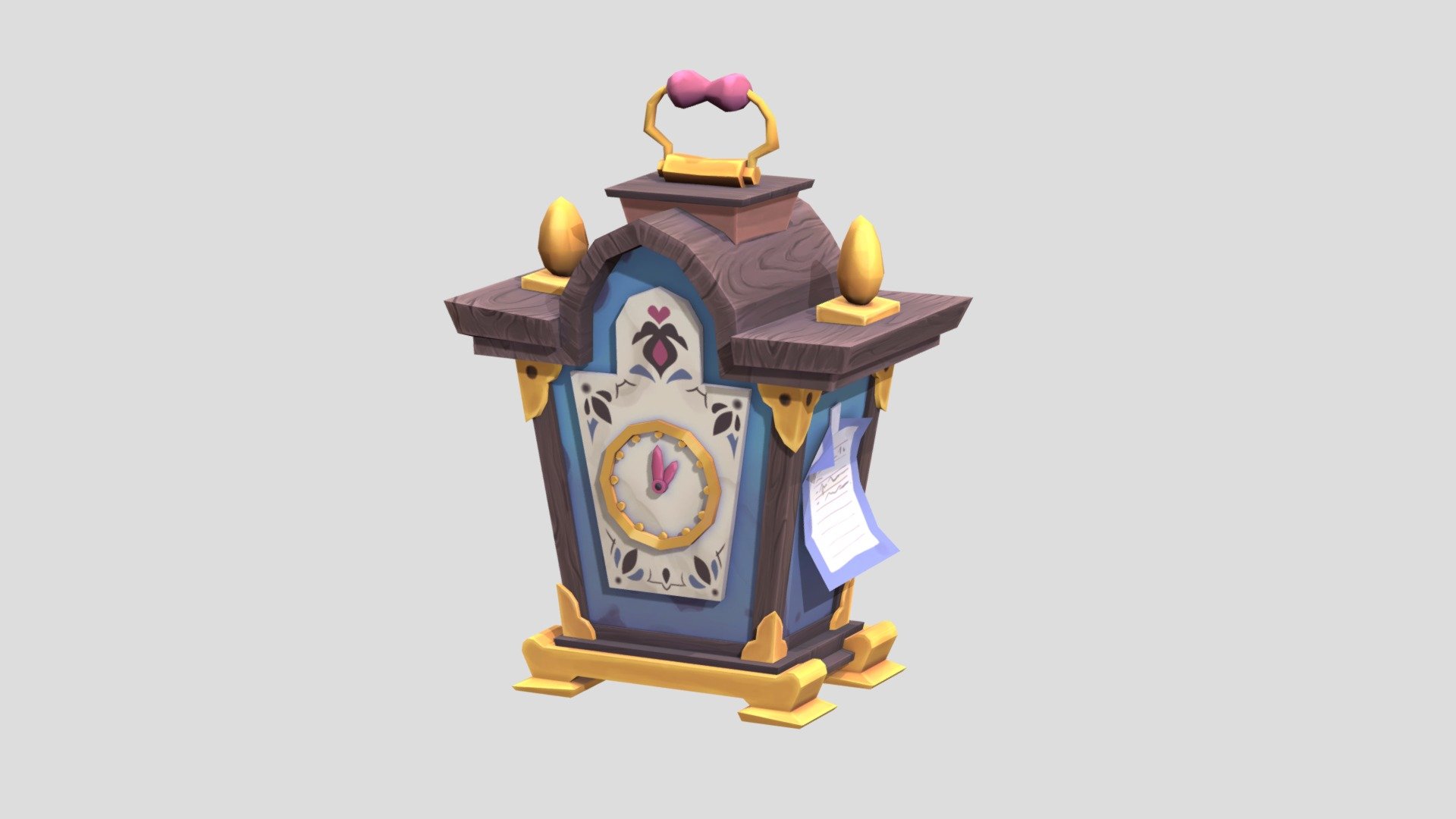 Cute old clock - 3D model by dari_nocani (@nanetisydanet) [3dc1f61 ...
