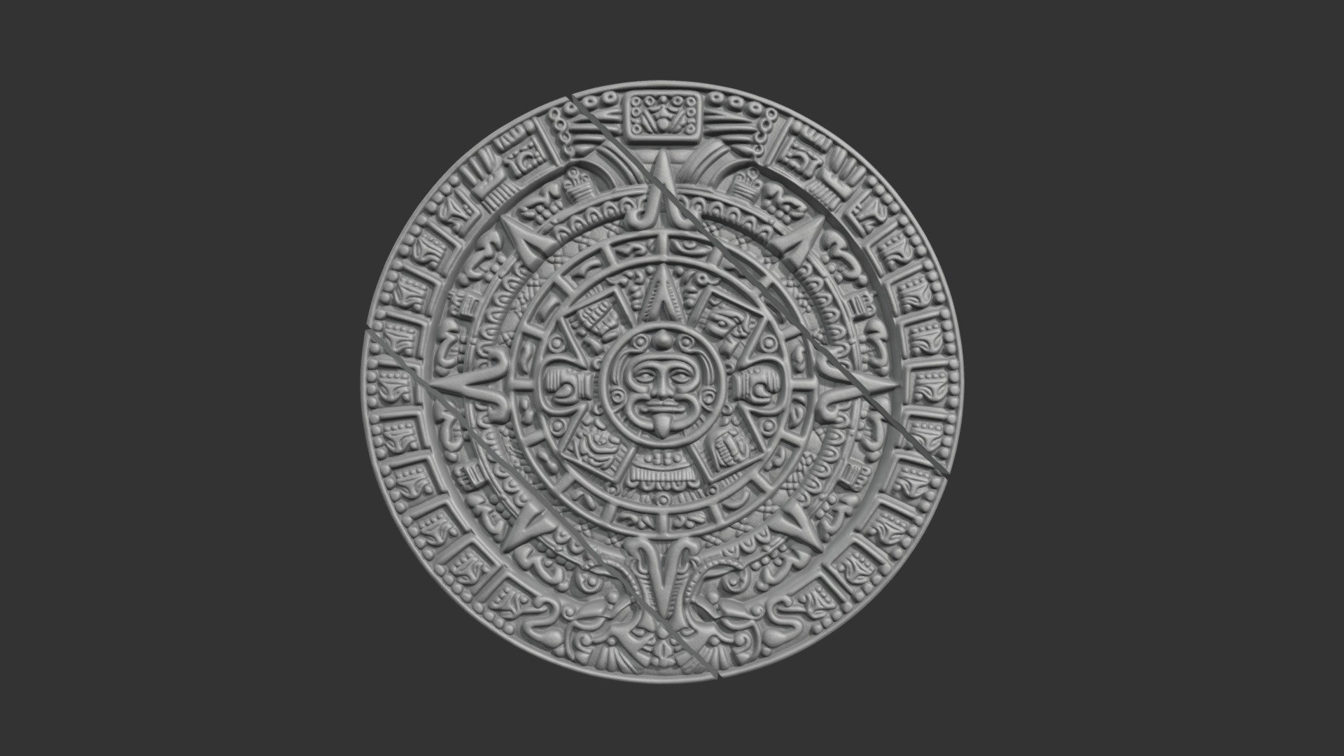 Mayan Calendar 240327 3D print model - Buy Royalty Free 3D model by ...