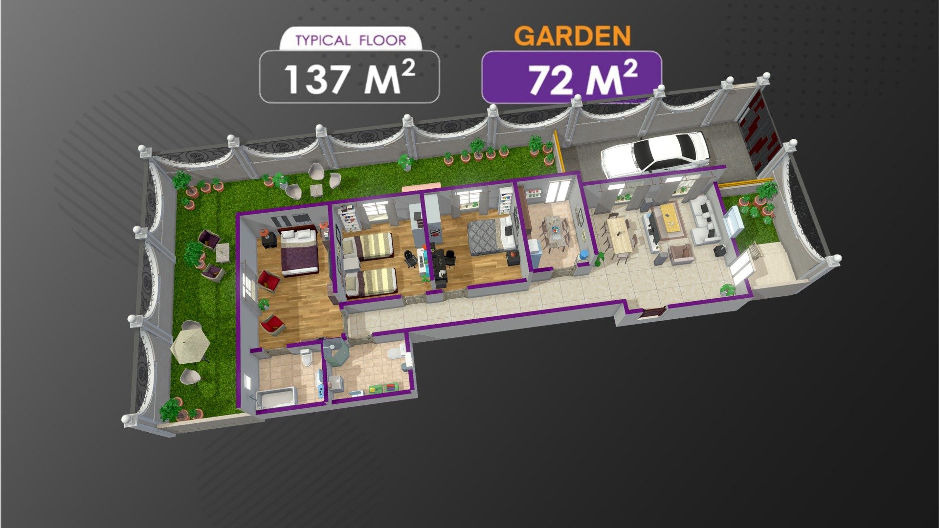 iHome D135-136-137_137m Garden 72m - 3D model by ihomegypt [3dc59eb ...