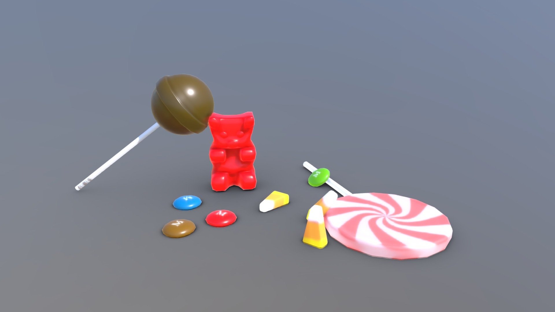 3December- Day 18 - Candy - 3D model by Gabriel (@outlawblaze) [3dc74bd ...