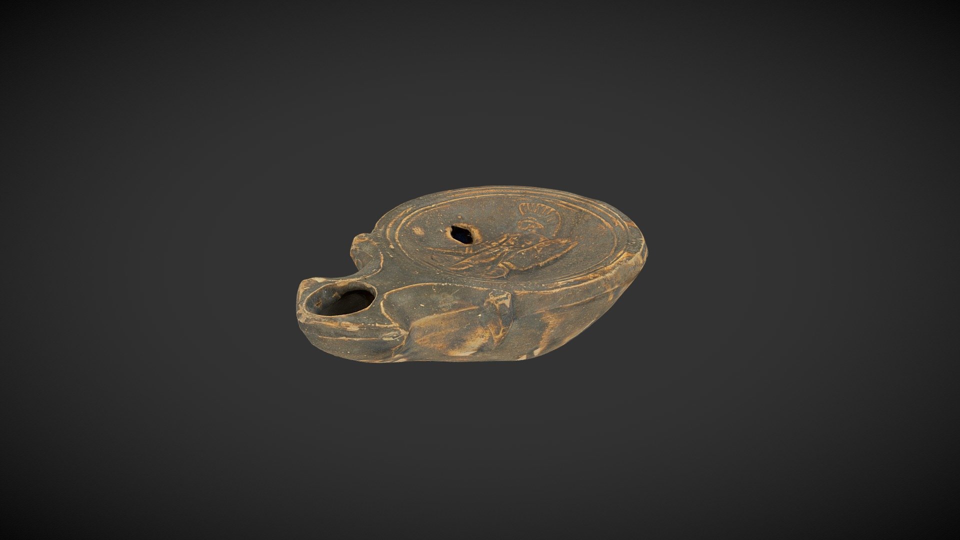 2018.51 Roman lamp with Gladiator motif - 3D model by Faculty of Arts ...