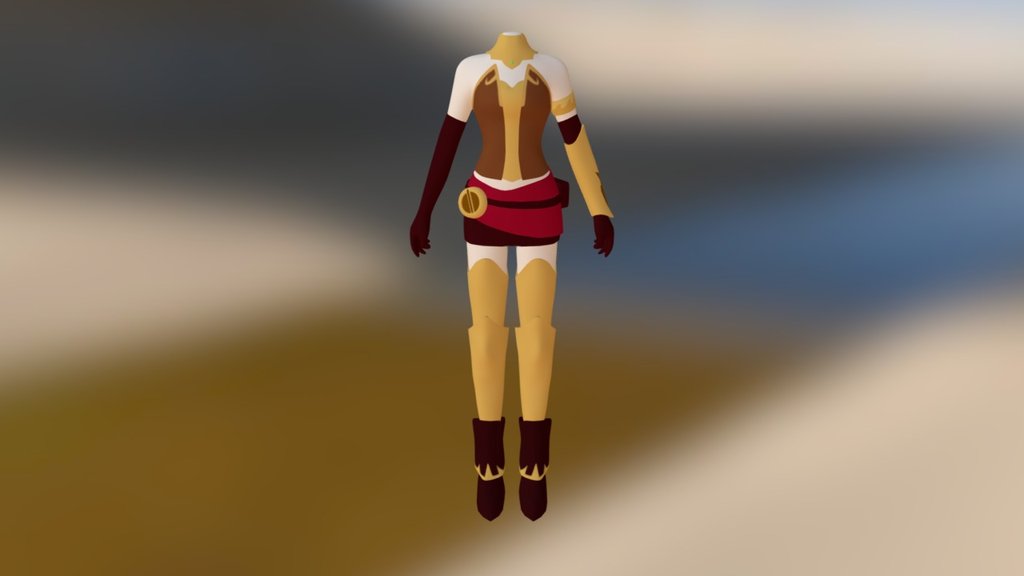 Pyrrha Nikos - RWBY - Recreation - 3D model by aggromoose [3dca1b4 ...
