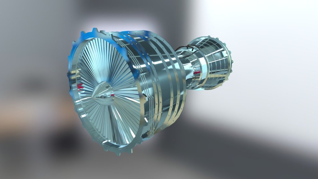 Réacteur d'avion - 3D model by angeline.le.petit [3dce31d] - Sketchfab