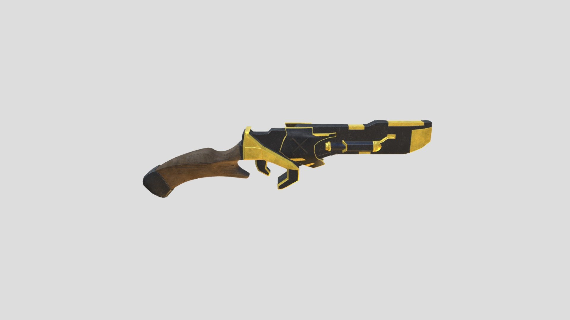 Dishonored Inspired Pistol - 3D model by Matt Smith (@mattwillsmith ...