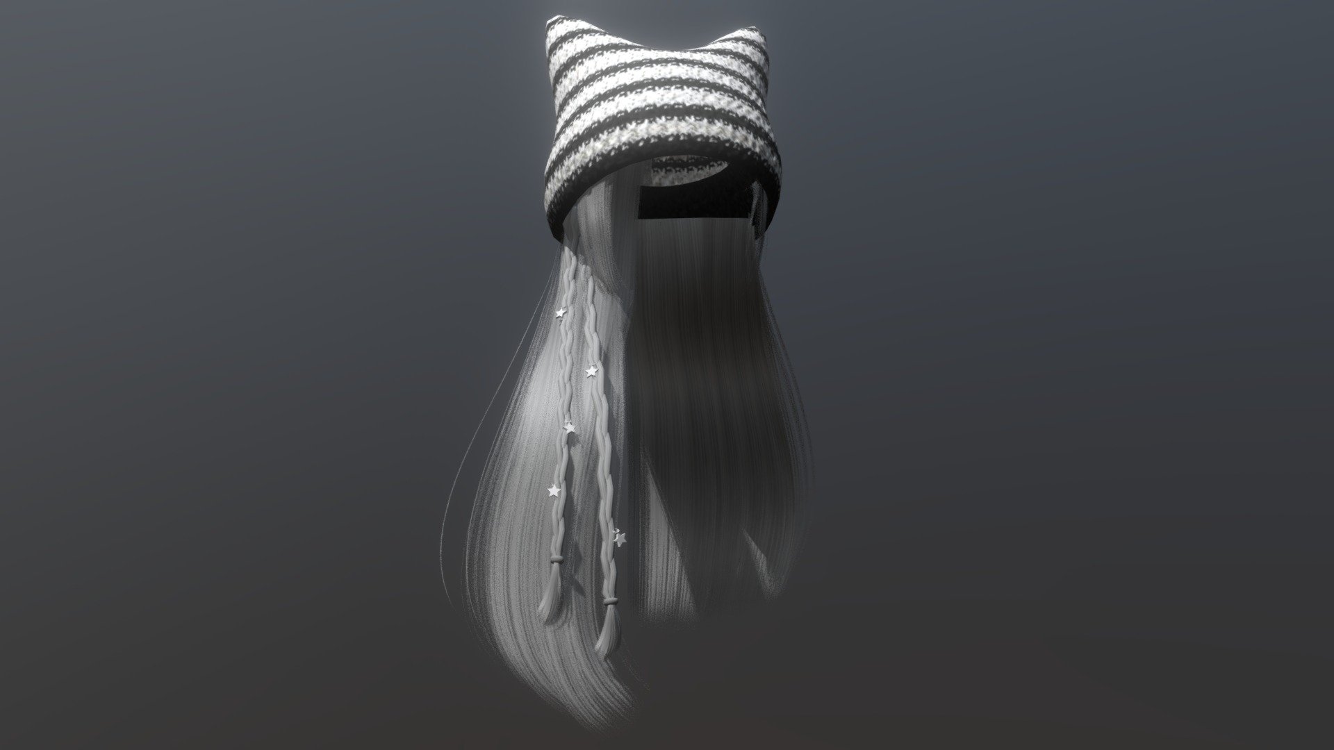 NMIXX Long Hair With Hat And Braids (With Bones) - Download Free 3D model by zHairezt [3dd2c29 ...