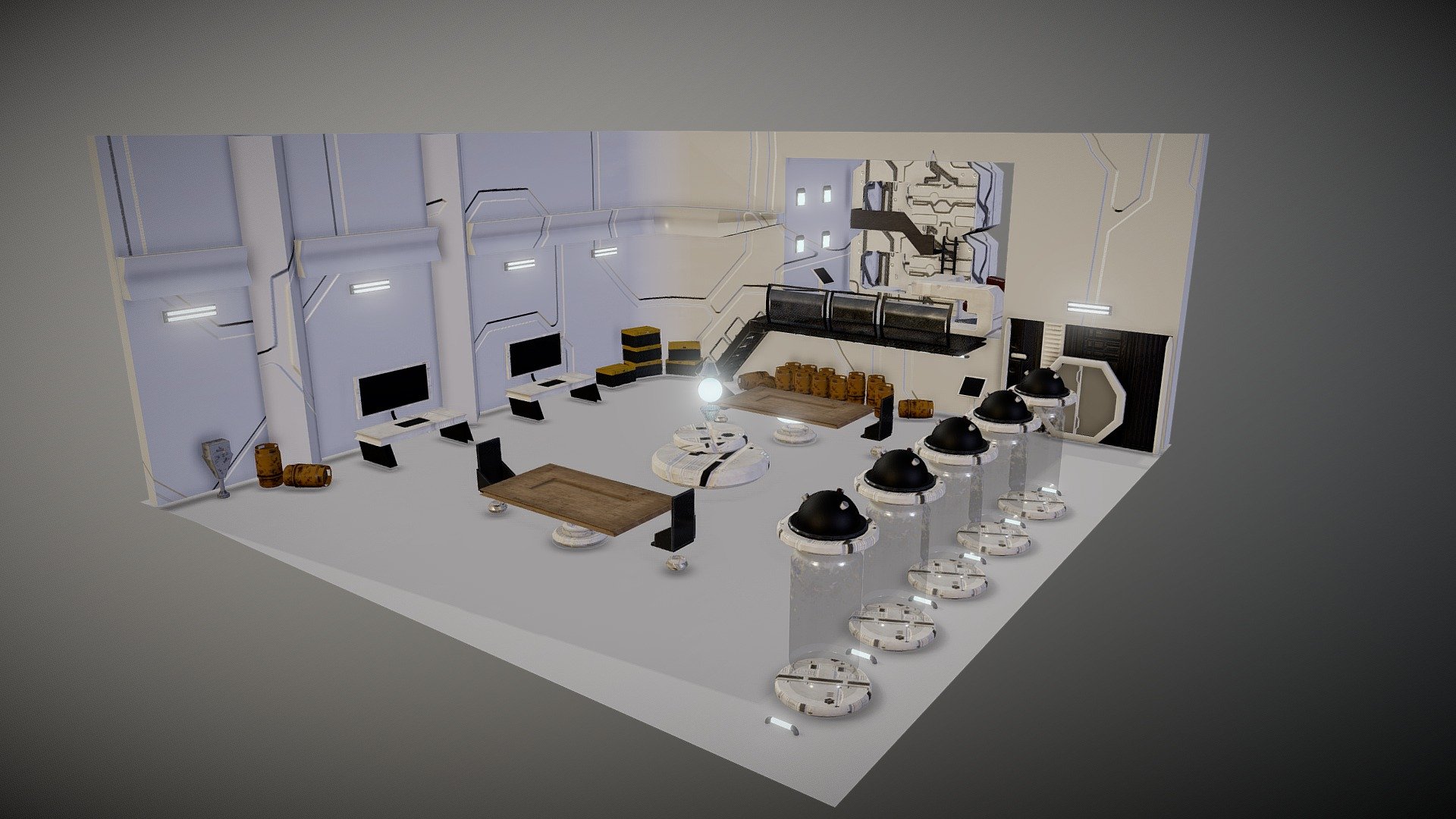 SCI-FI ENVIRONMENT - Download Free 3D model by IvanCastellano ...