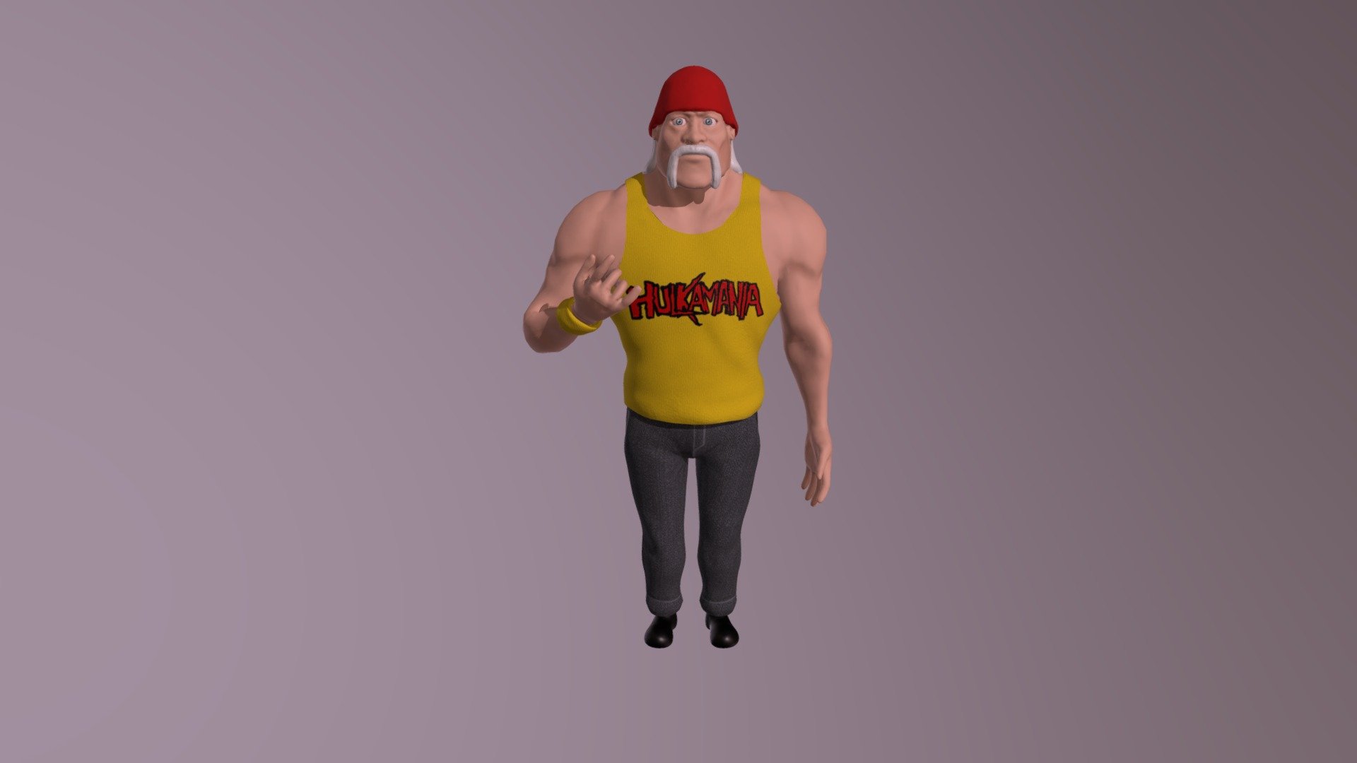 Stylized Hulk Hogan Pose - Download Free 3D model by vpimenovs1 ...