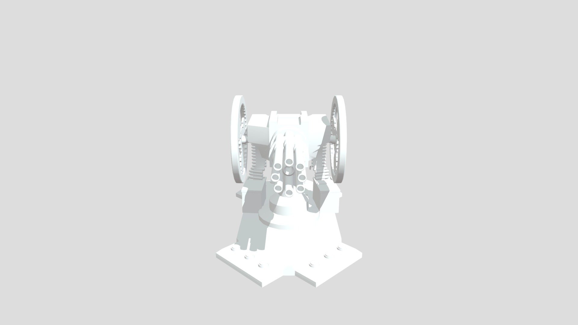 Laser Gatlin Gun - 3D model by Chloe.Clark [3dd77e9] - Sketchfab