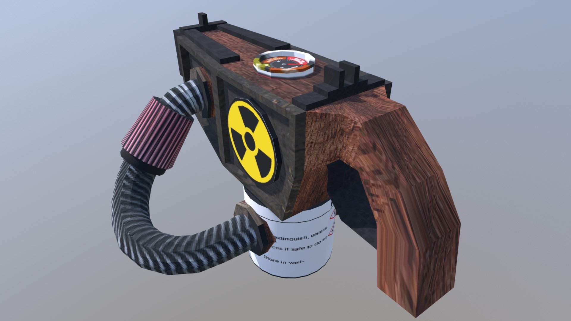 Radiation Gun with UV Mapping - Download Free 3D model by Griffin Moede ...