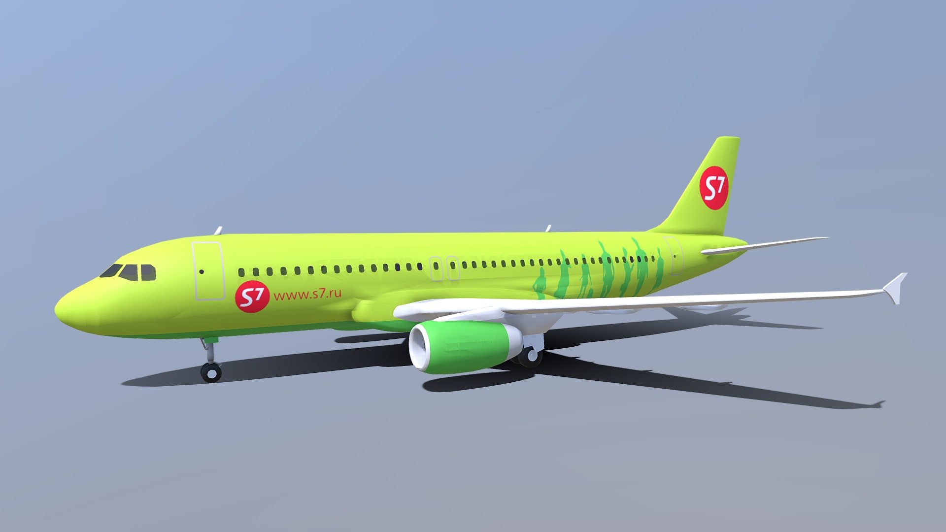 Airbus A320 S7 Airlines - Download Free 3D model by mamont nikita (@mamontnikita62) [3ddd1bb ...