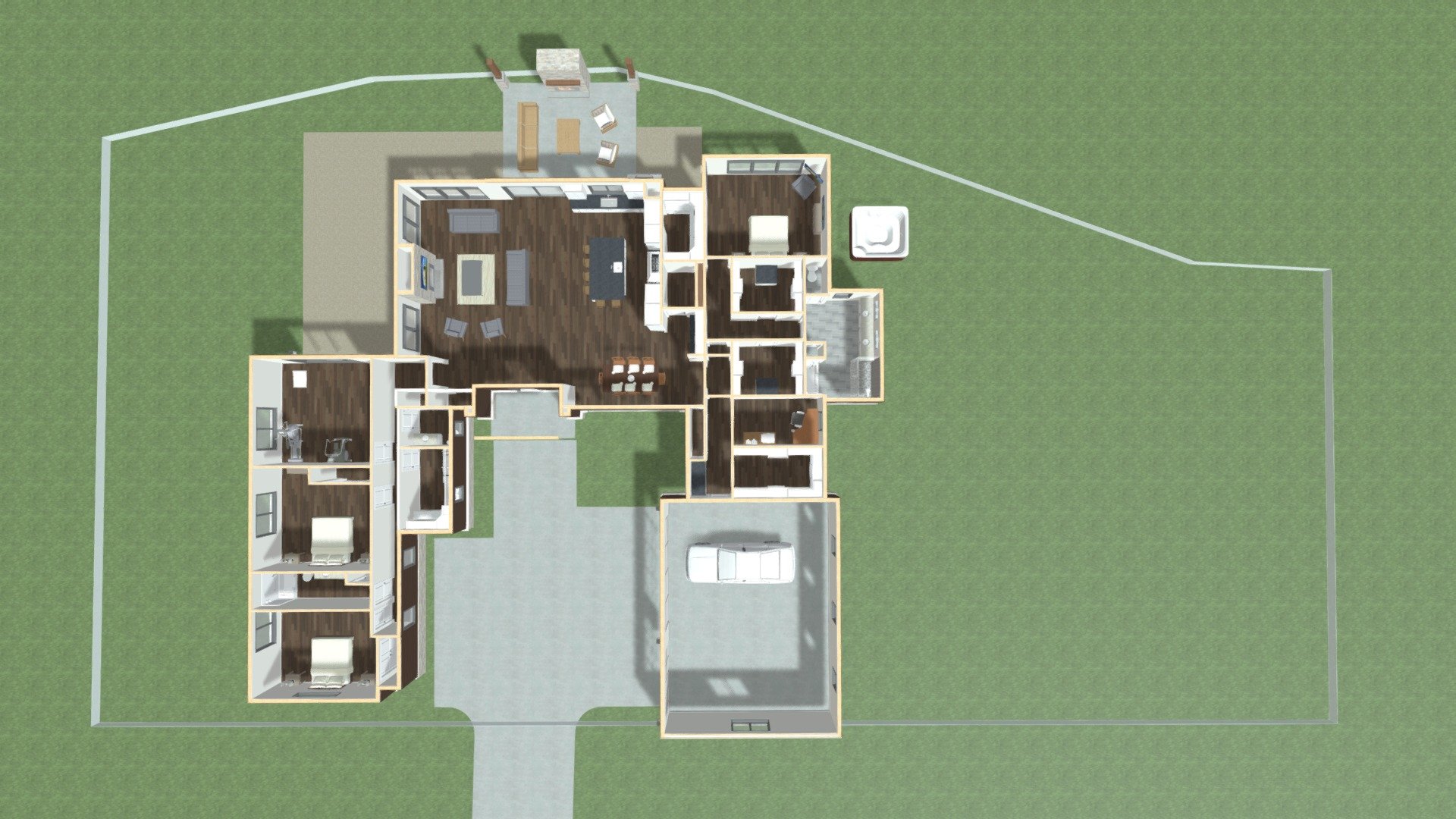 Sprawling Ranch - 3D model by OakBridge Development (@oakbridge ...