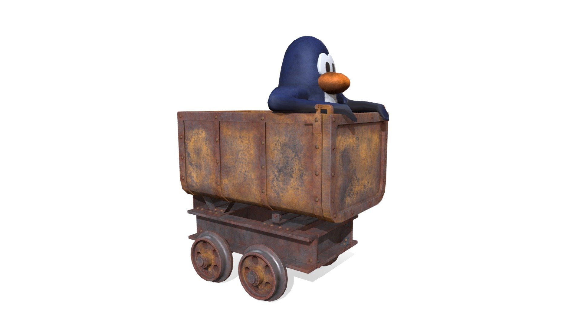Chariot Minier - Mining Cart - 3D model by Michael Janes-Villiard ...
