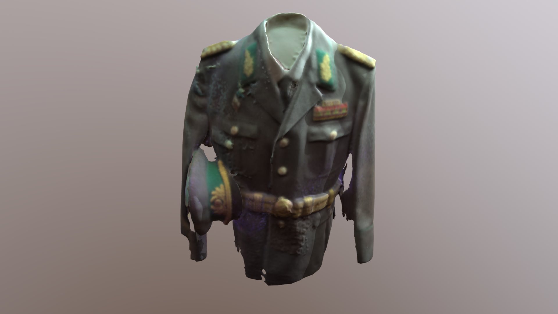 East German Officer Uniform - Download Free 3D model by David Wigforss ...