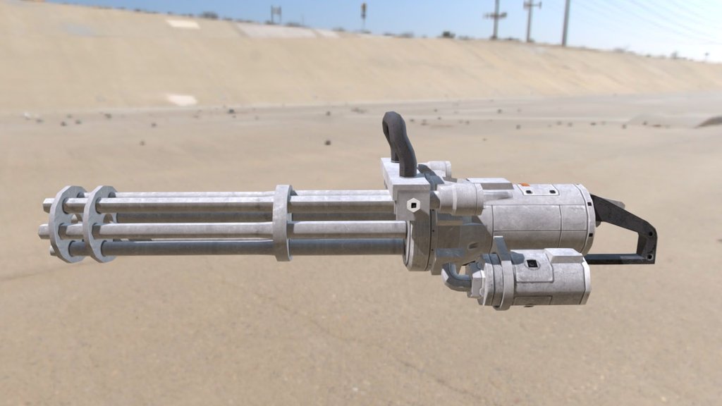 Minigun Low - 3D model by IKNOWICANFLY [3de244a] - Sketchfab
