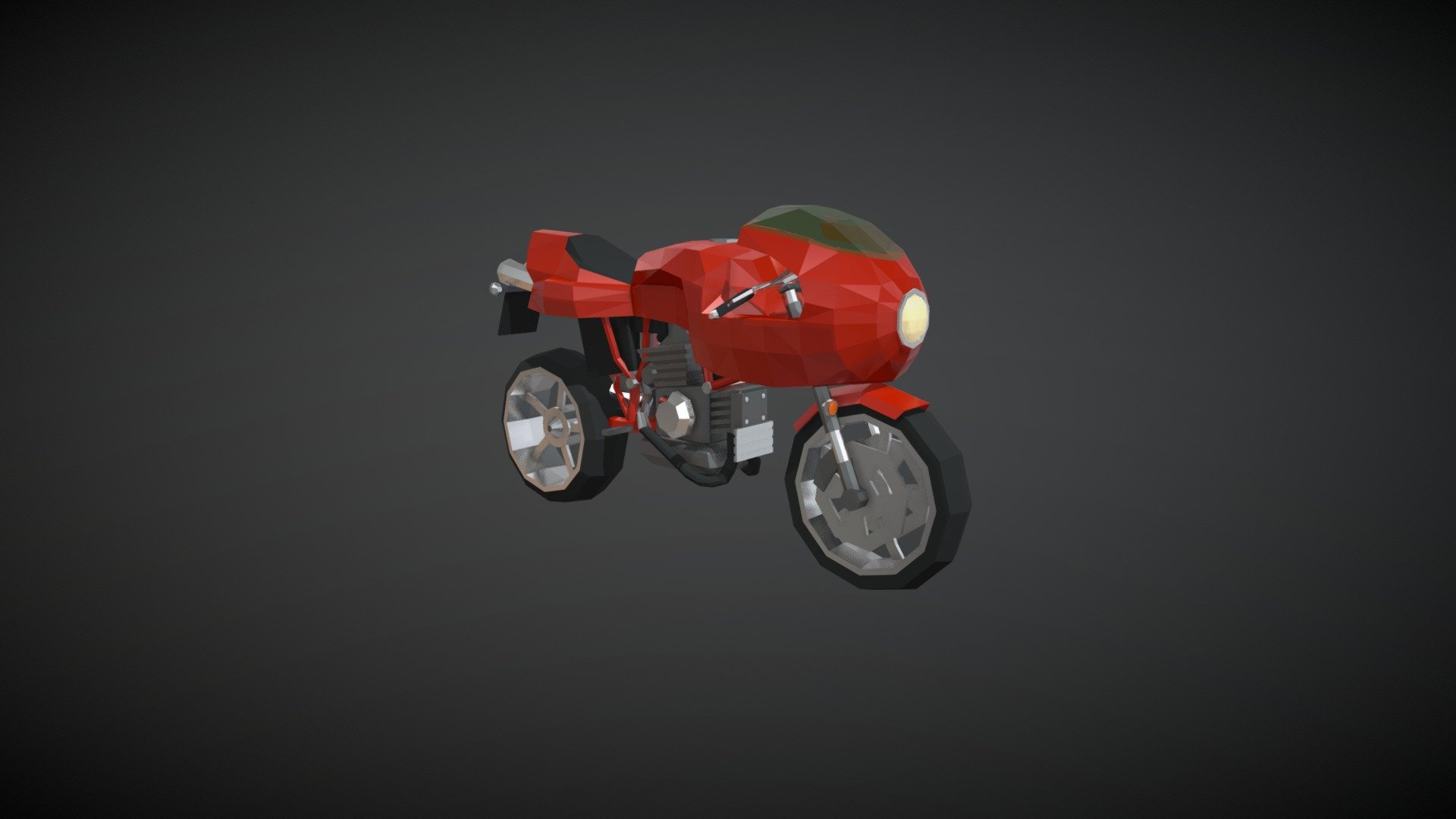 Low Poly Motorcycle 02 - Buy Royalty Free 3D model by Linder-Media ...
