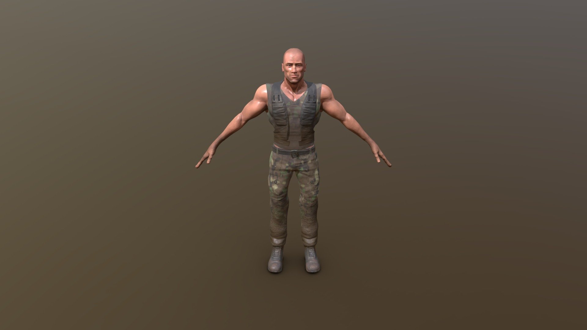 Arnie WIP - 3D model by danduw [3de3fc6] - Sketchfab